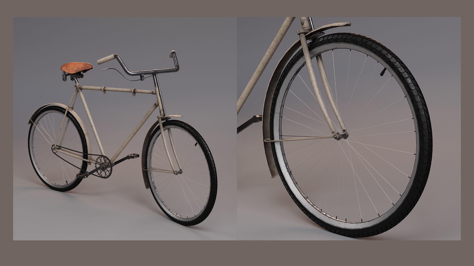 Old Bike 1960s 3D model | CGTrader