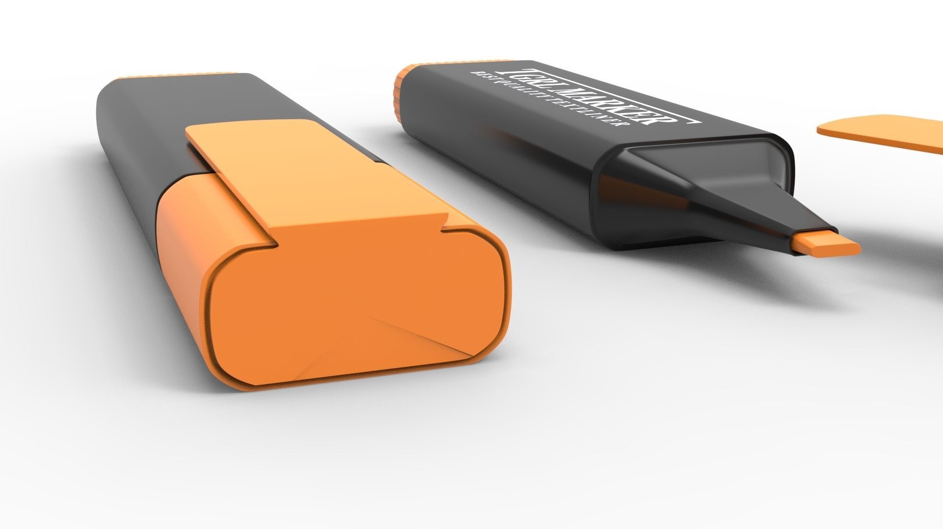 MARKER ORANGE 3D model | CGTrader