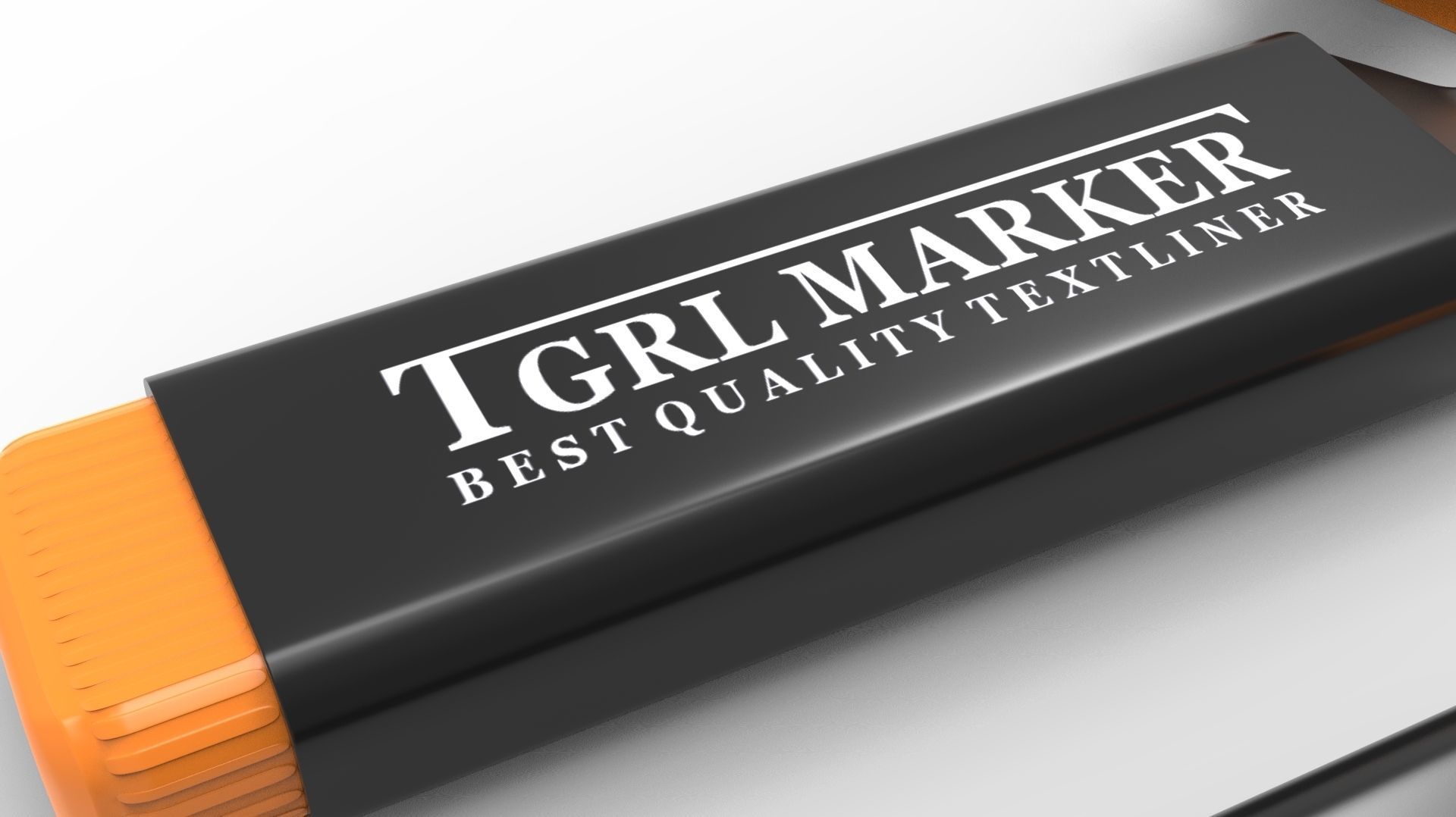 MARKER ORANGE 3D model | CGTrader