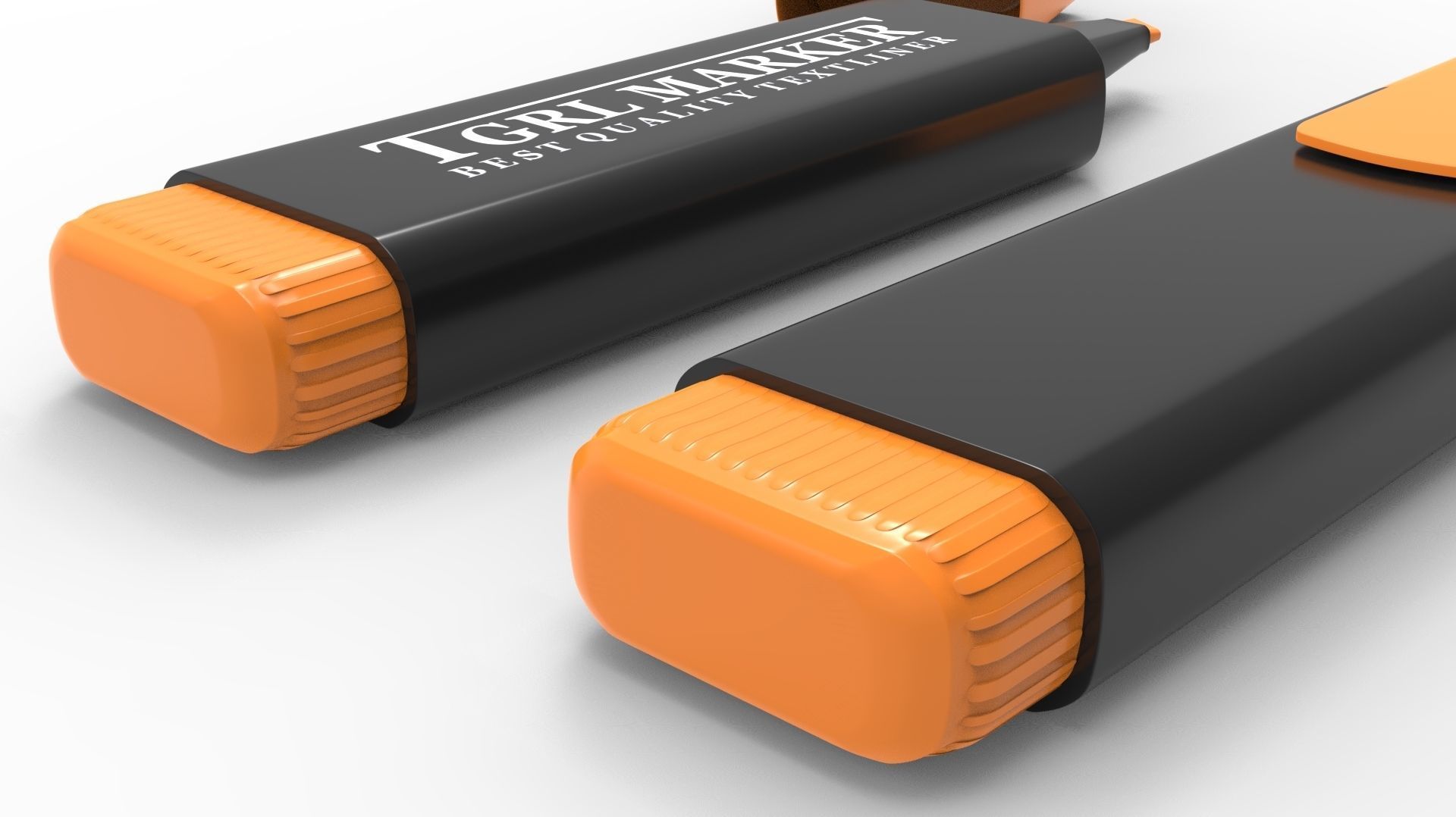 MARKER ORANGE 3D model | CGTrader