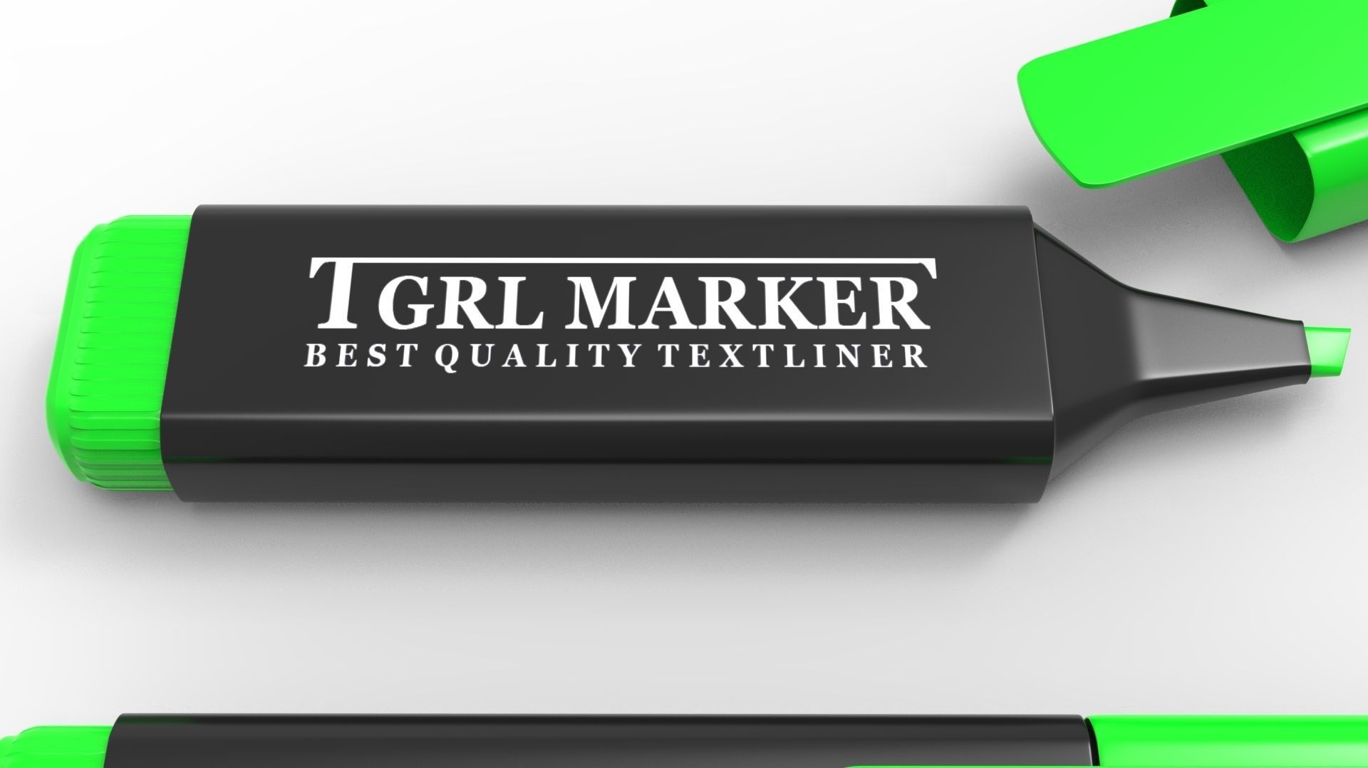 MARKER GREEN 3D model | CGTrader