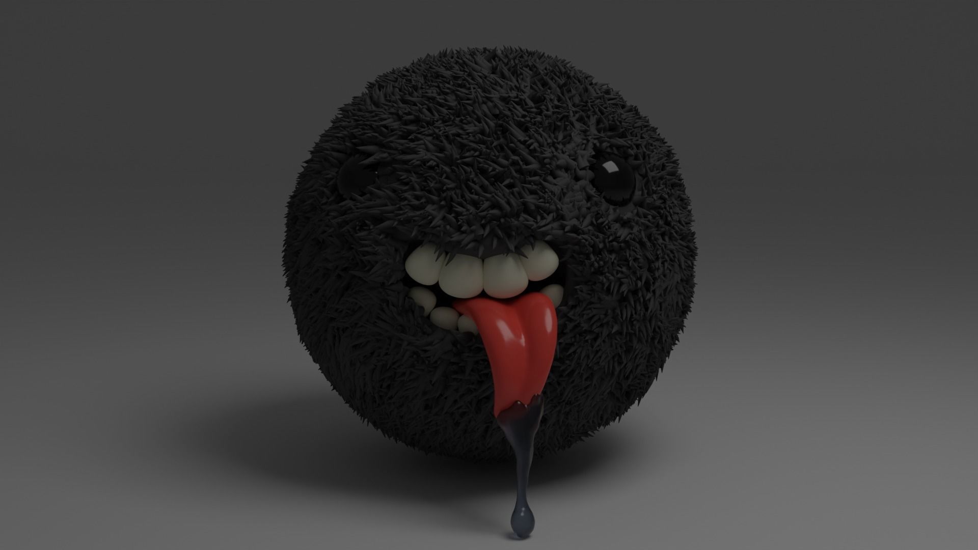 FurBall 3D print model egg with tongue 3D model 3D printable | CGTrader