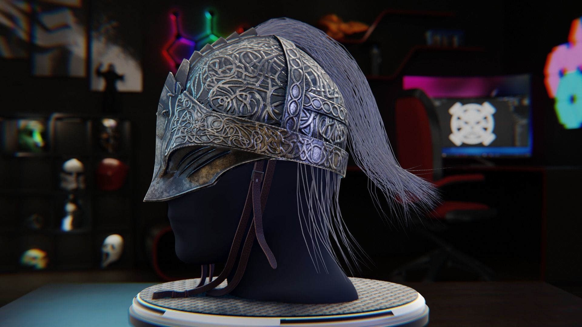 Tarnished helmet from Elden Ring 3D model 3D printable | CGTrader