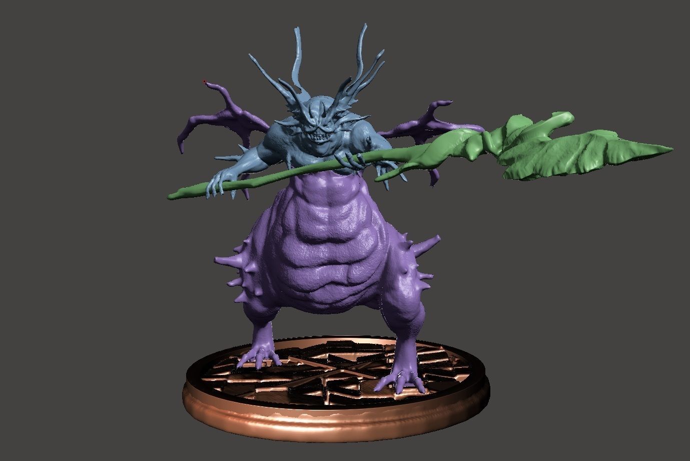 demon asylum figure and bust 3D model 3D printable | CGTrader