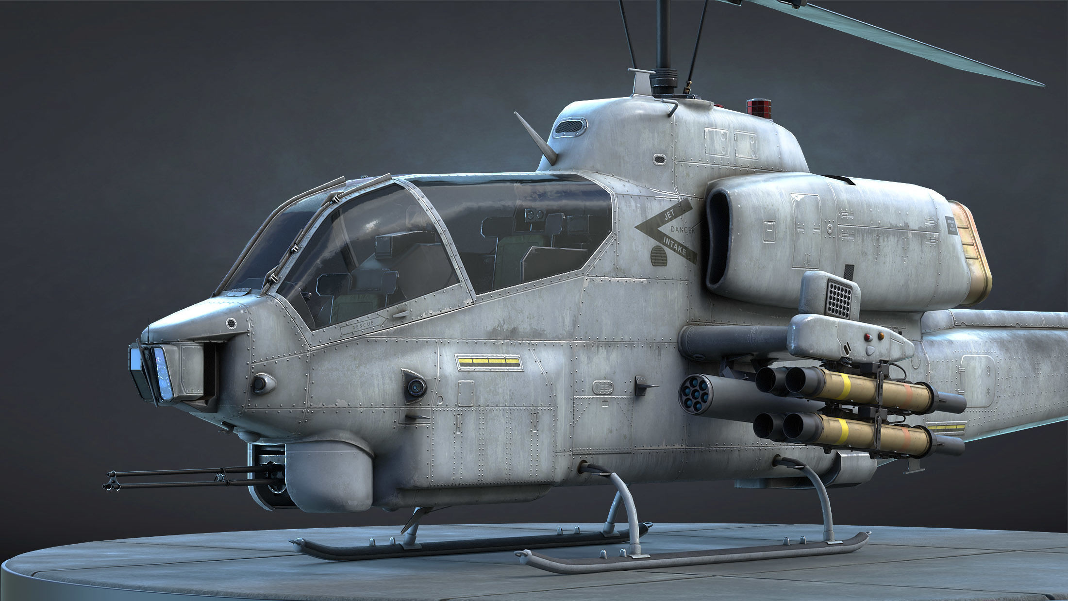 3D model AH-1W Super Cobra VR / AR / low-poly | CGTrader