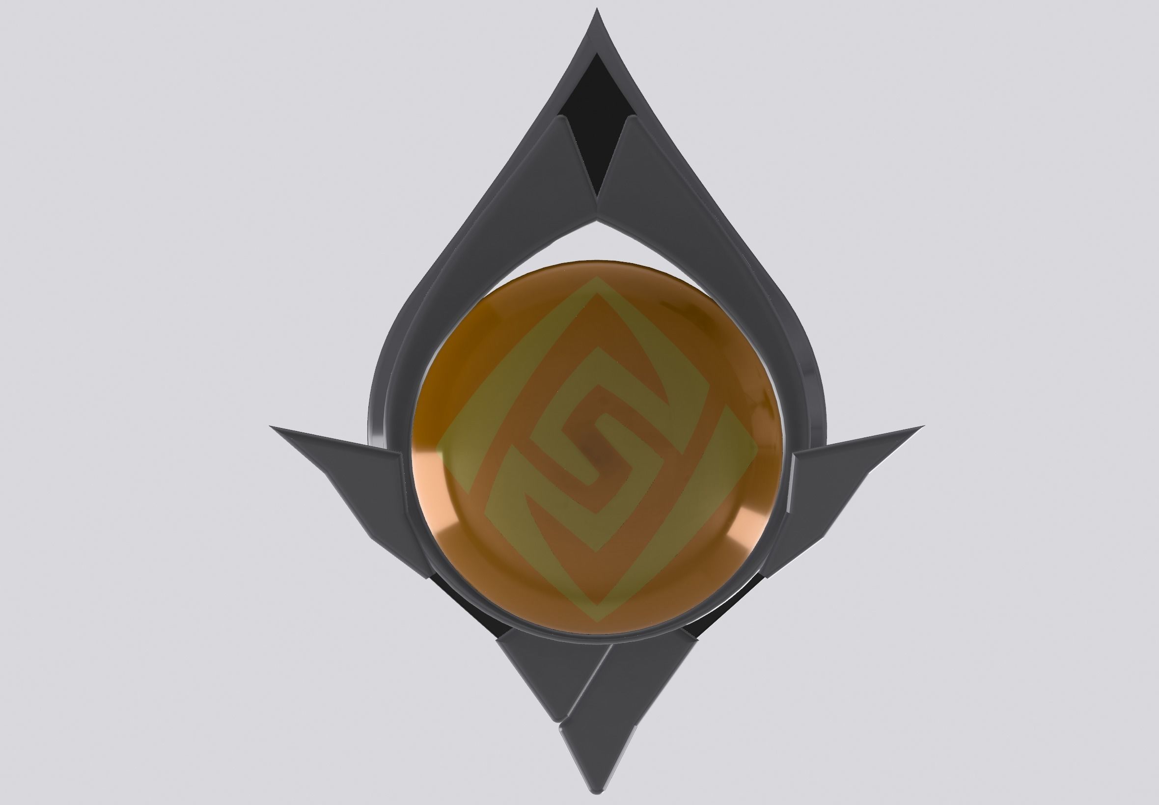 Snezhnaya Geo Vision Genshin Impact 3D model 3D printable | CGTrader