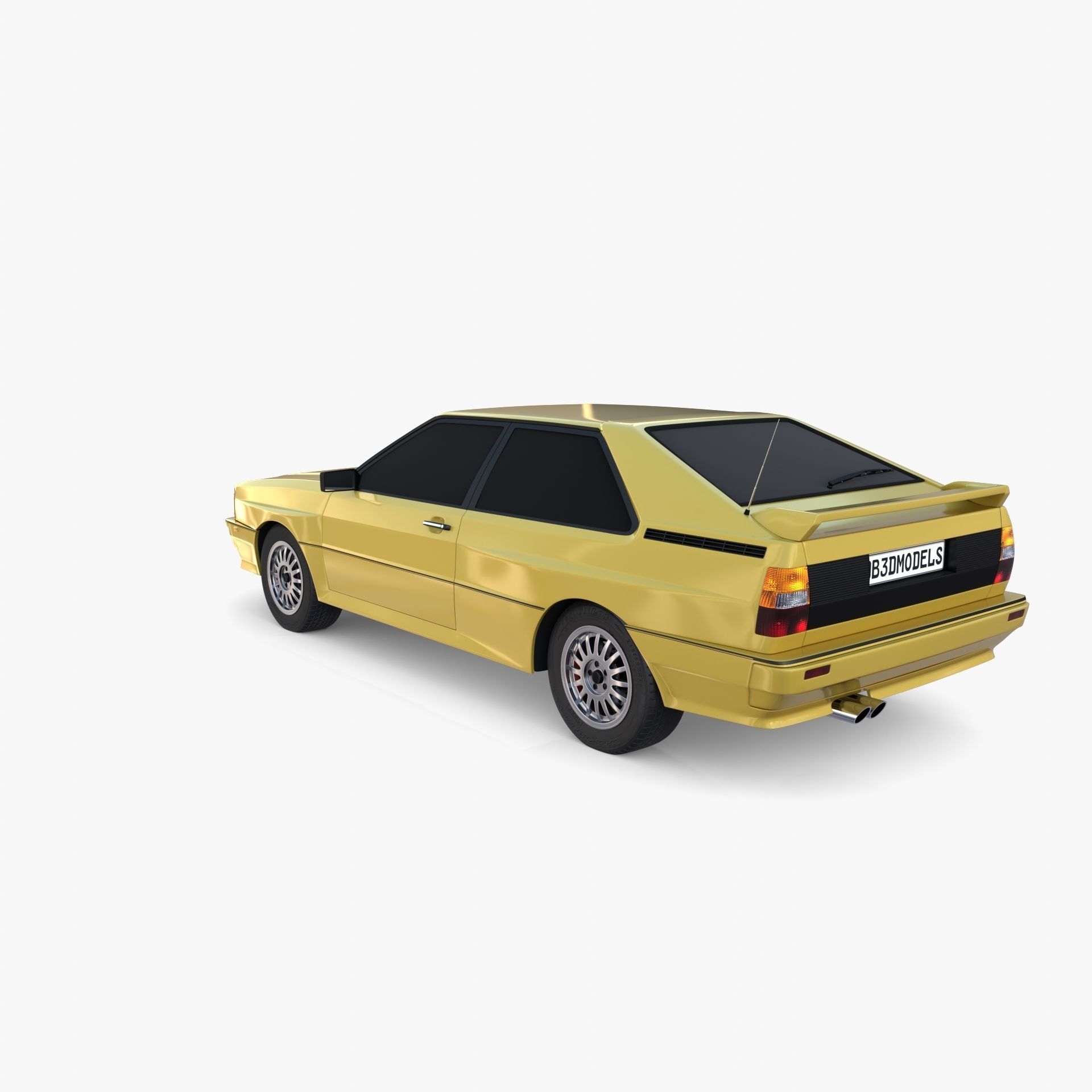 Generic 80s Coupe 3D model | CGTrader