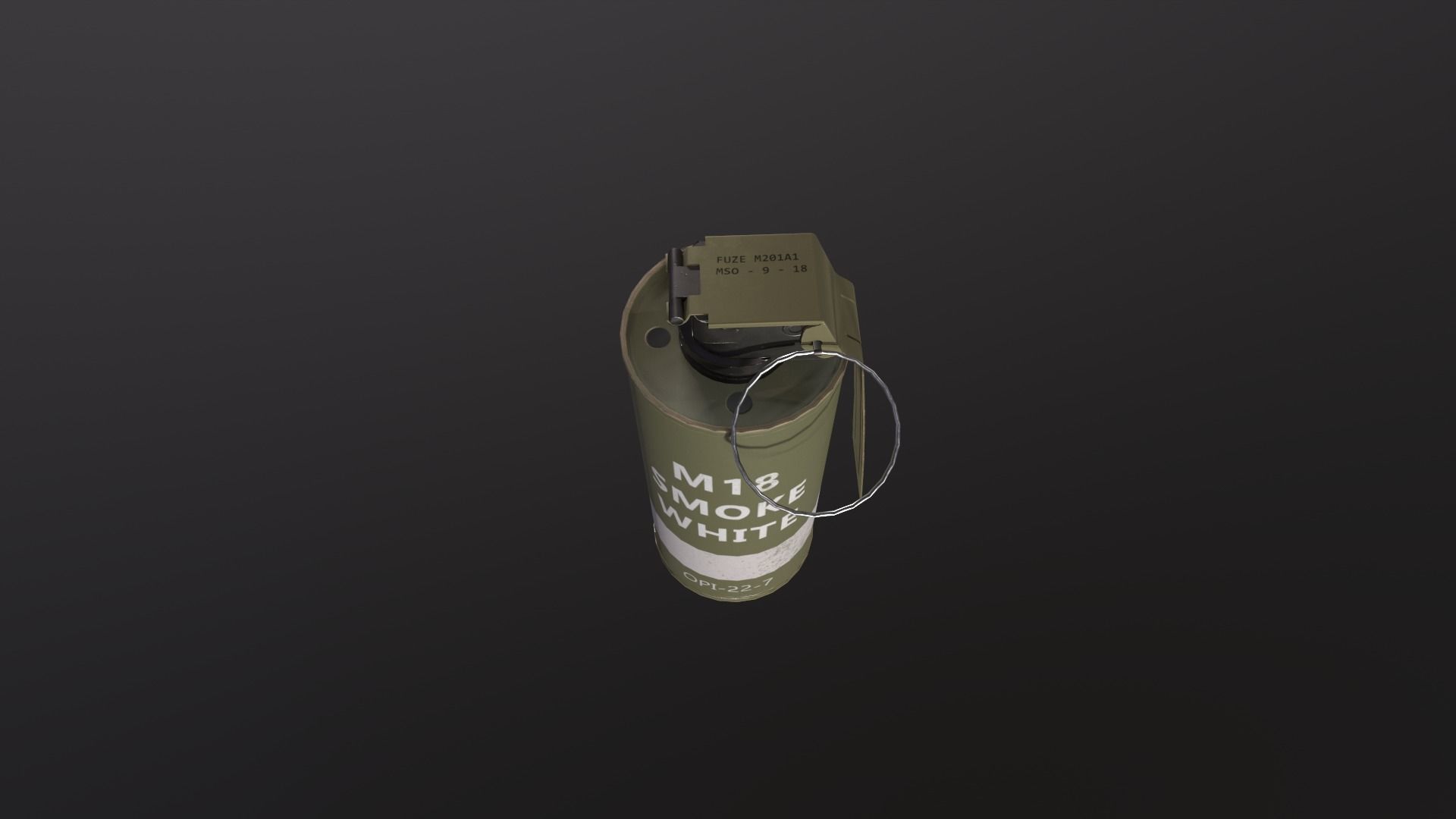3D model M18 SMOKE GRENADE VR / AR / low-poly | CGTrader