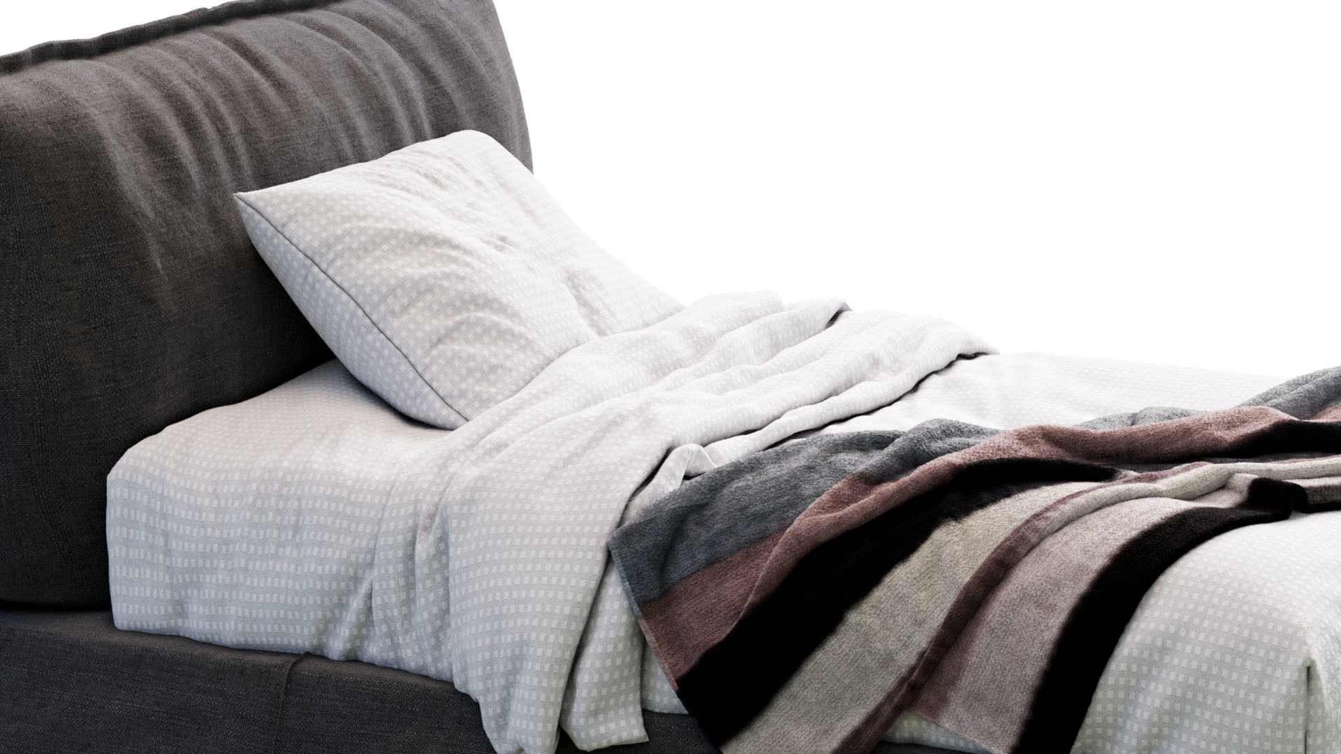 Bed Paris Slime By Baxter 3D model | CGTrader