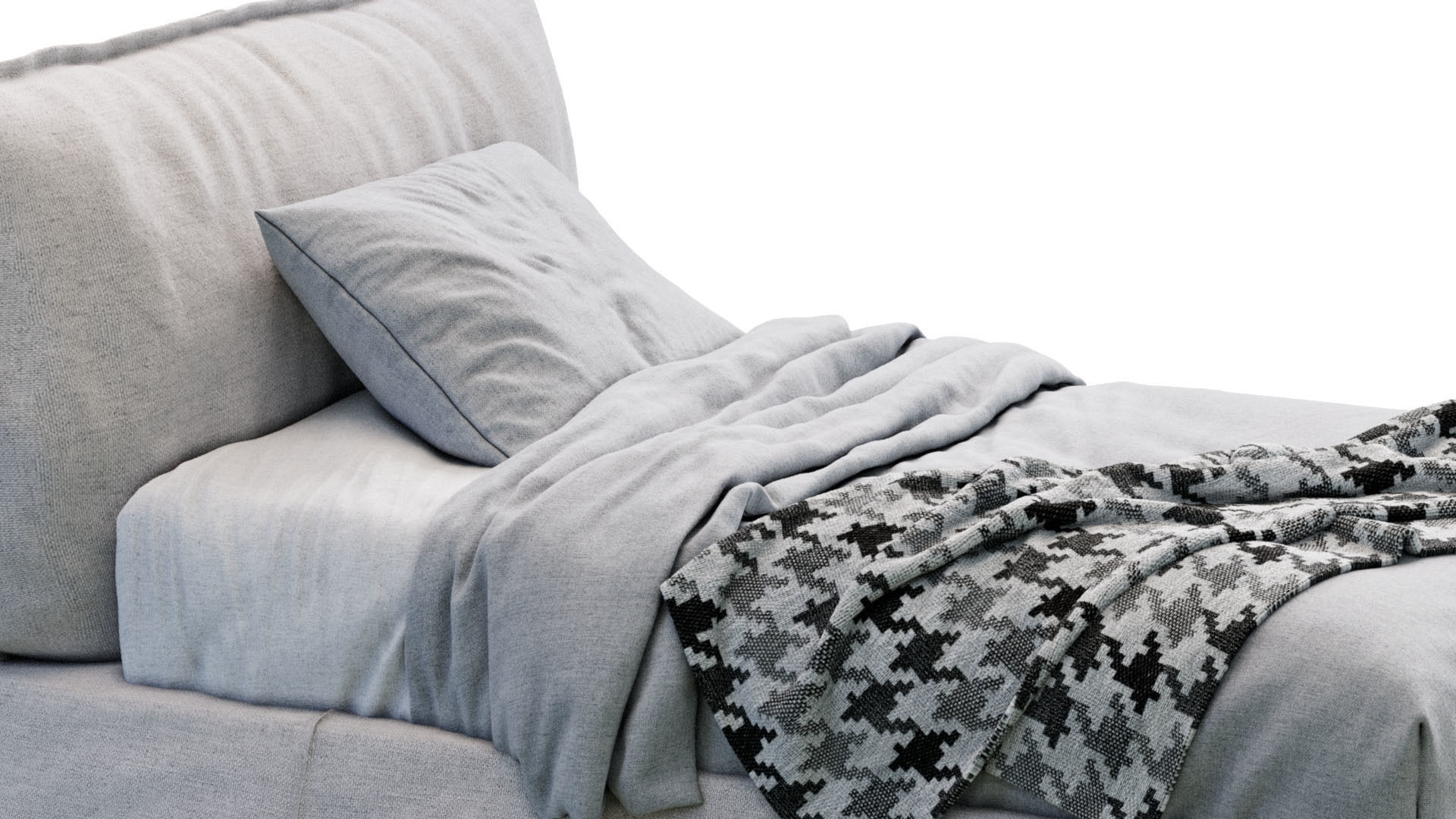 Bed Paris Slime By Baxter 3D model | CGTrader