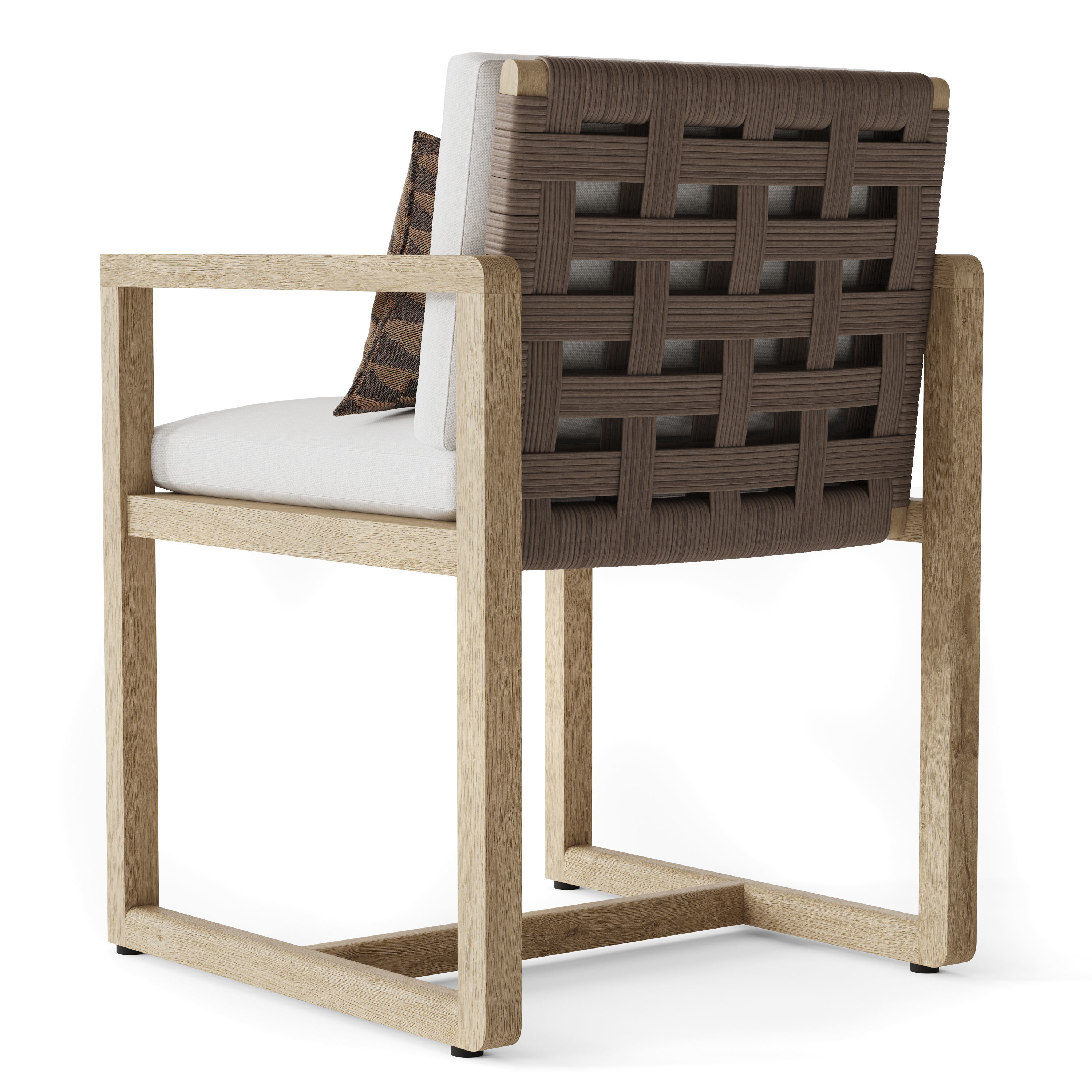 BELIZE TEAK RECTANGULAR DINING TABLE 3D model | CGTrader