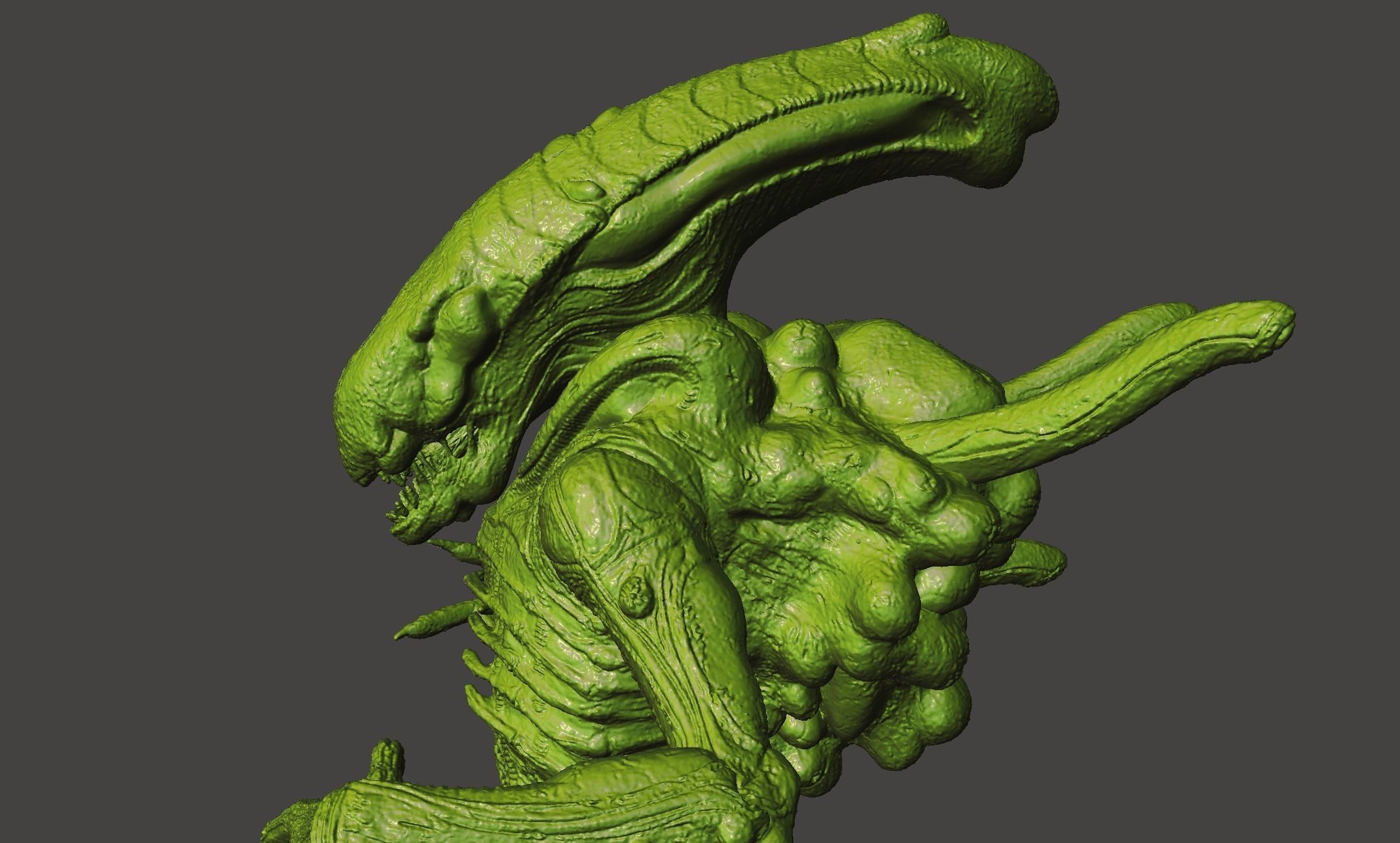 ALIEN BOILER XENOMORPH ALIENS COLONIAL MARINES hi-poly STL 3D model 3D ...