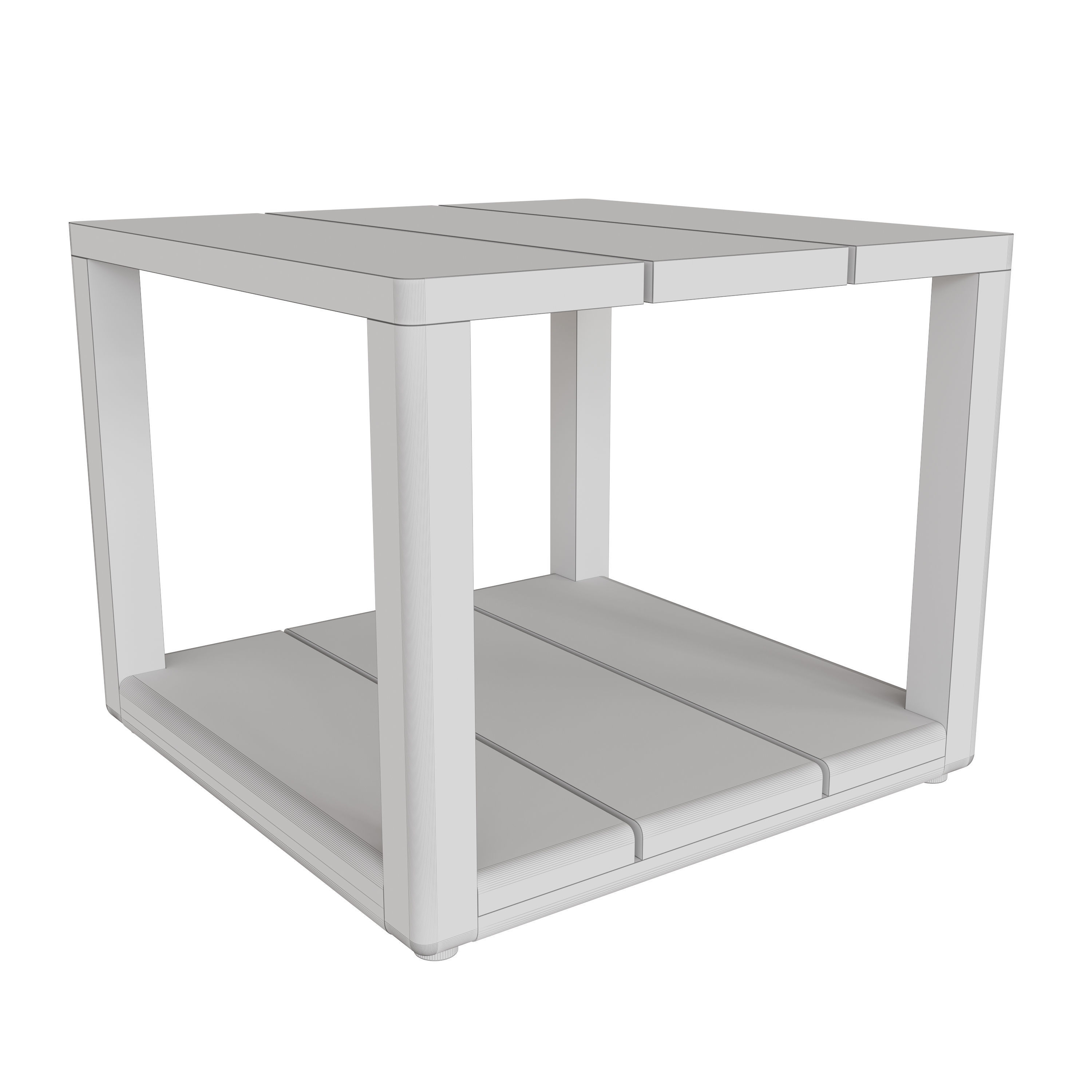 RH BELIZE TEAK SIDE TABLE 3D model | CGTrader
