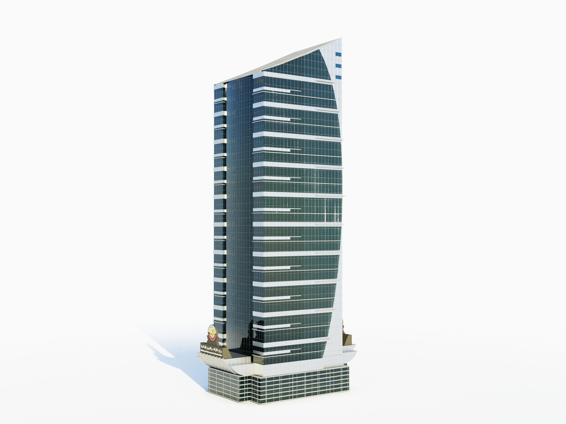 3D model AKH tower - Qatar doha VR / AR / low-poly | CGTrader