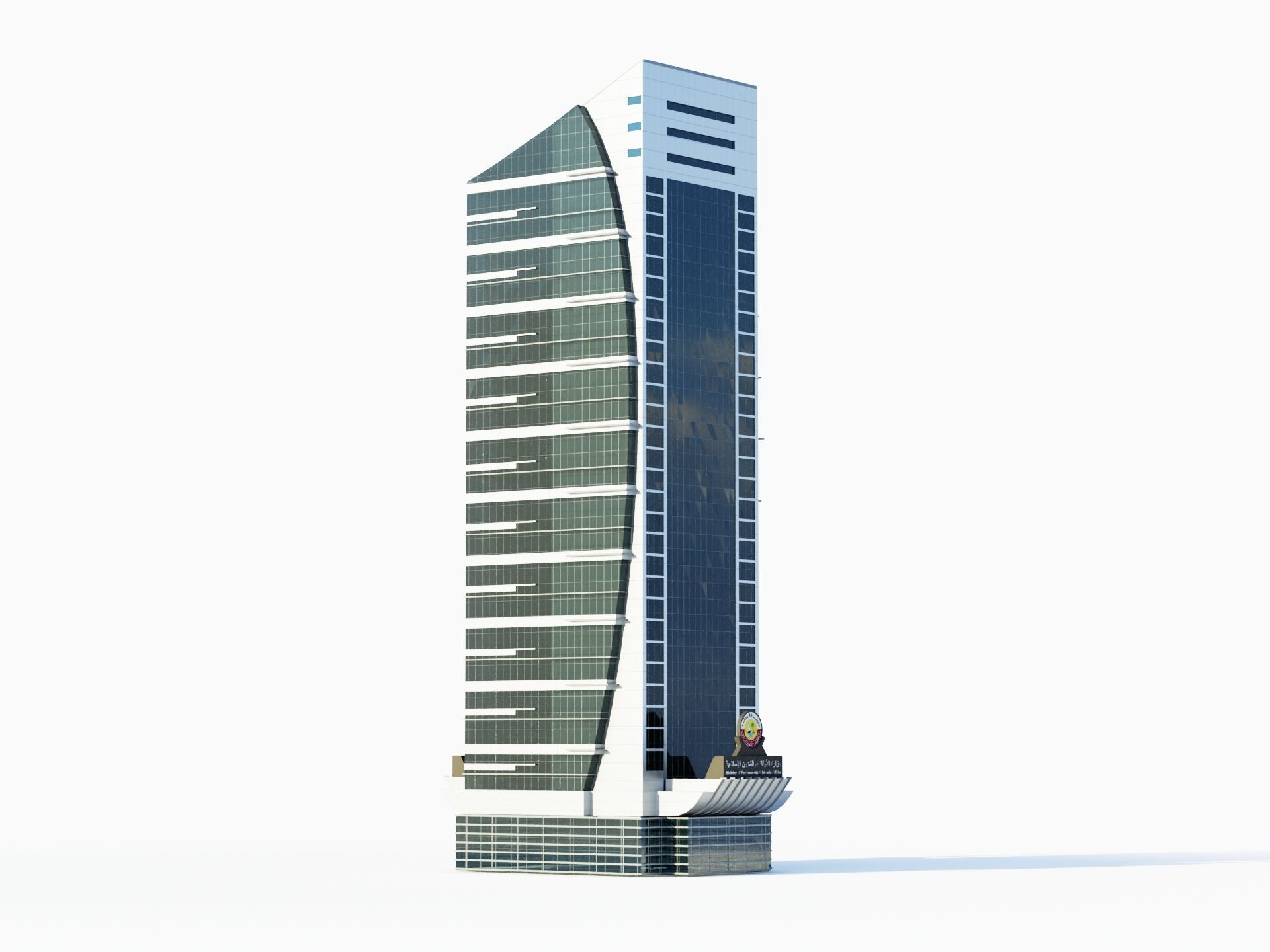 3D model AKH tower - Qatar doha VR / AR / low-poly | CGTrader
