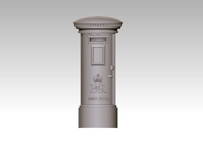 POST BOX 3D model 3D printable | CGTrader