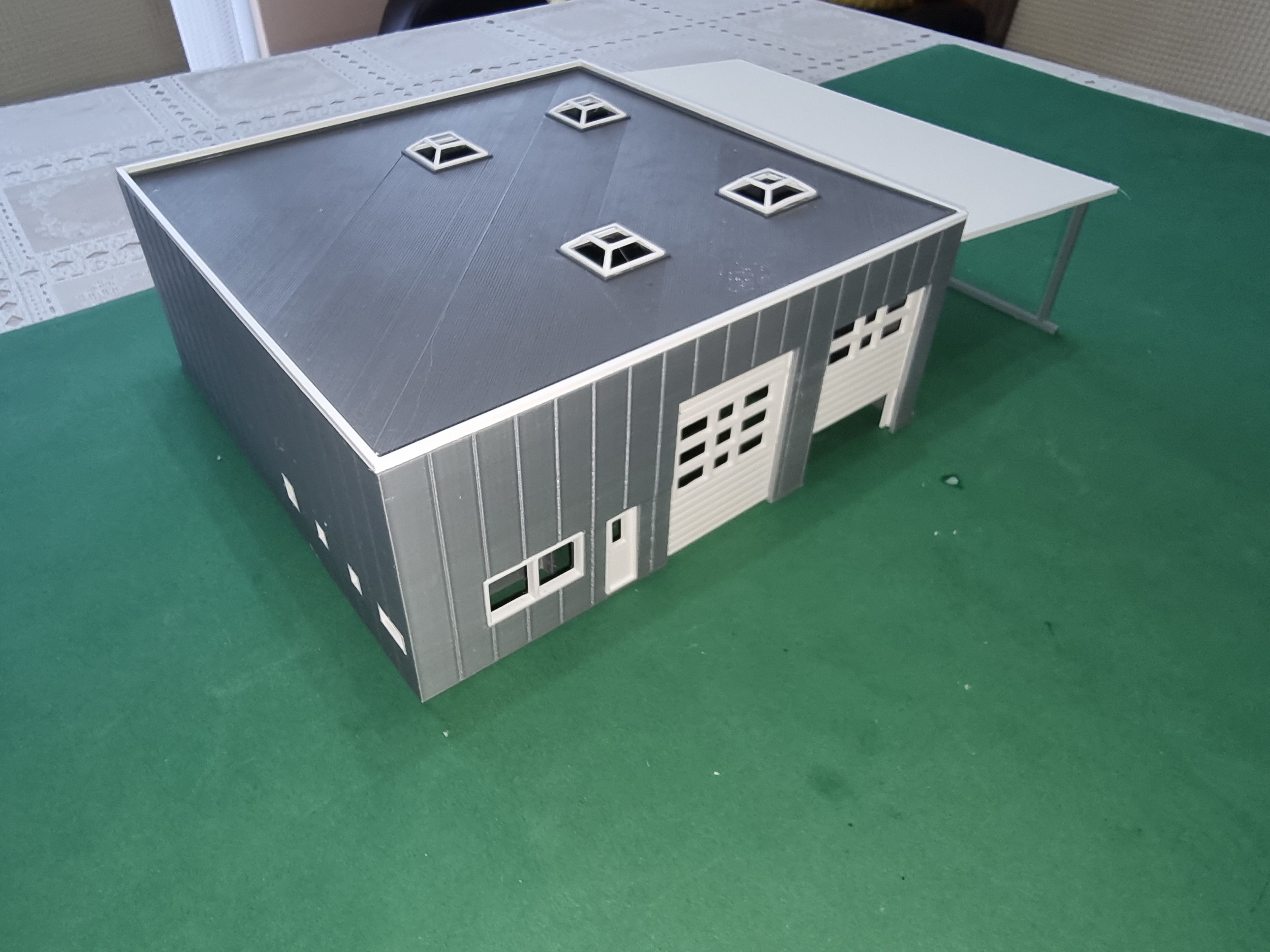 1 87 Scaled truck garage 3D model 3D printable | CGTrader