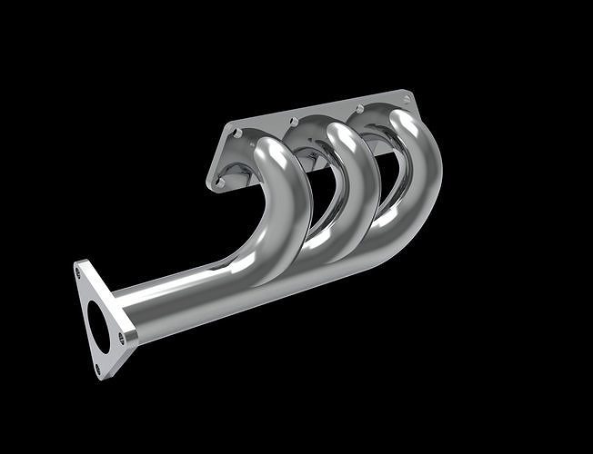 Exhaust manifold - CATIA 3D model 3D printable | CGTrader