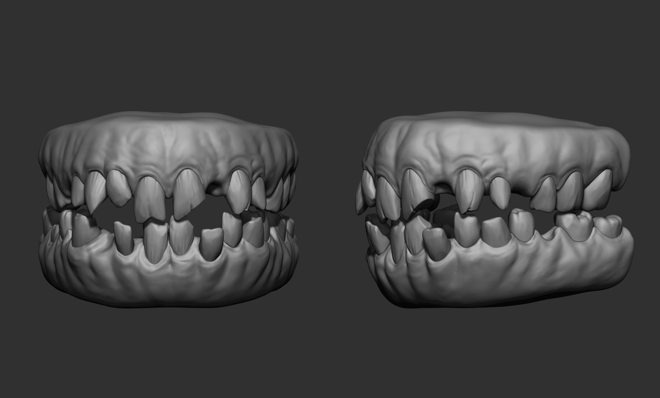 Creature Monster Teeth 3D model | CGTrader