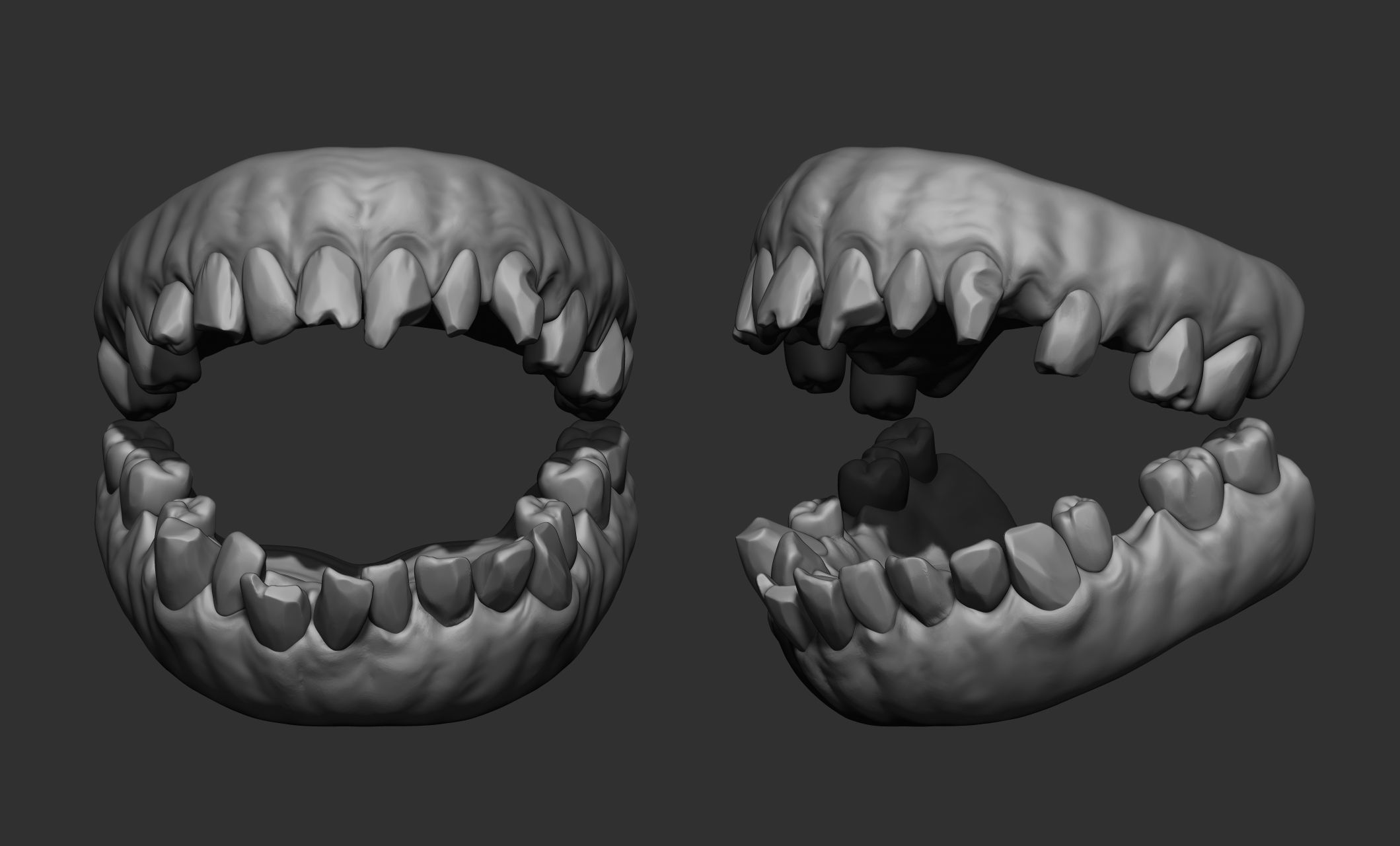 Creature Monster Teeth 3D model | CGTrader