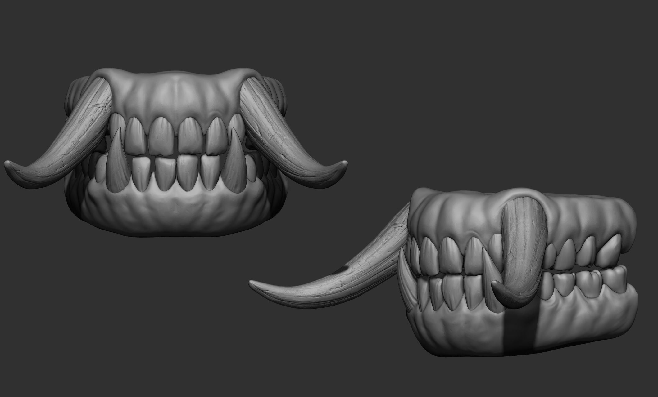 Creature Monster Teeth 3D model | CGTrader