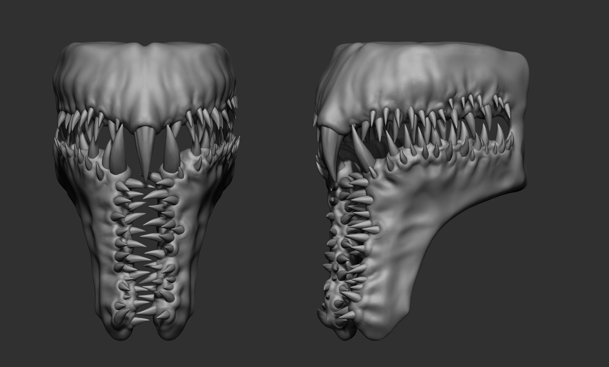 Creature Monster Teeth 3D model | CGTrader