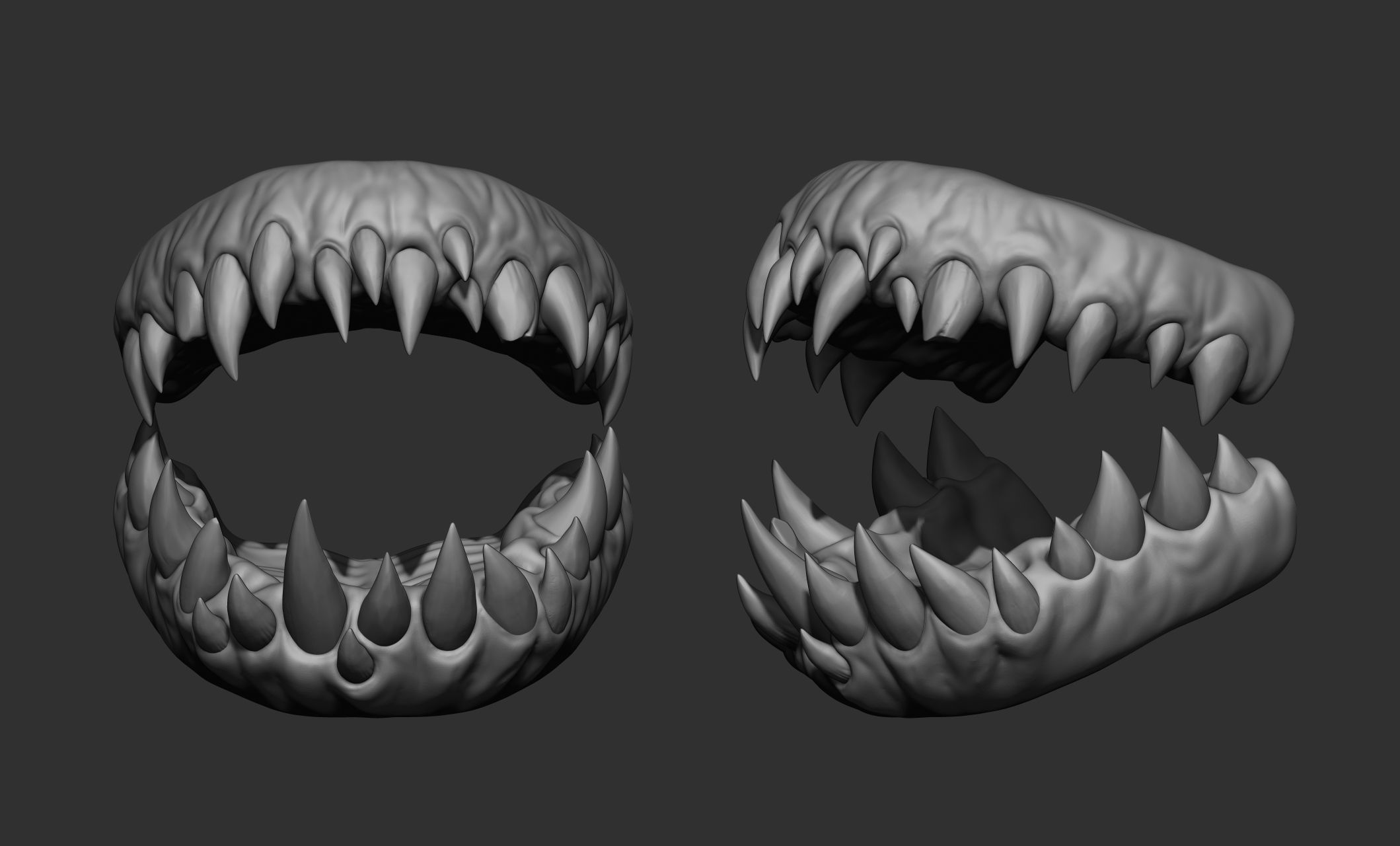Creature Monster Teeth 3D model | CGTrader