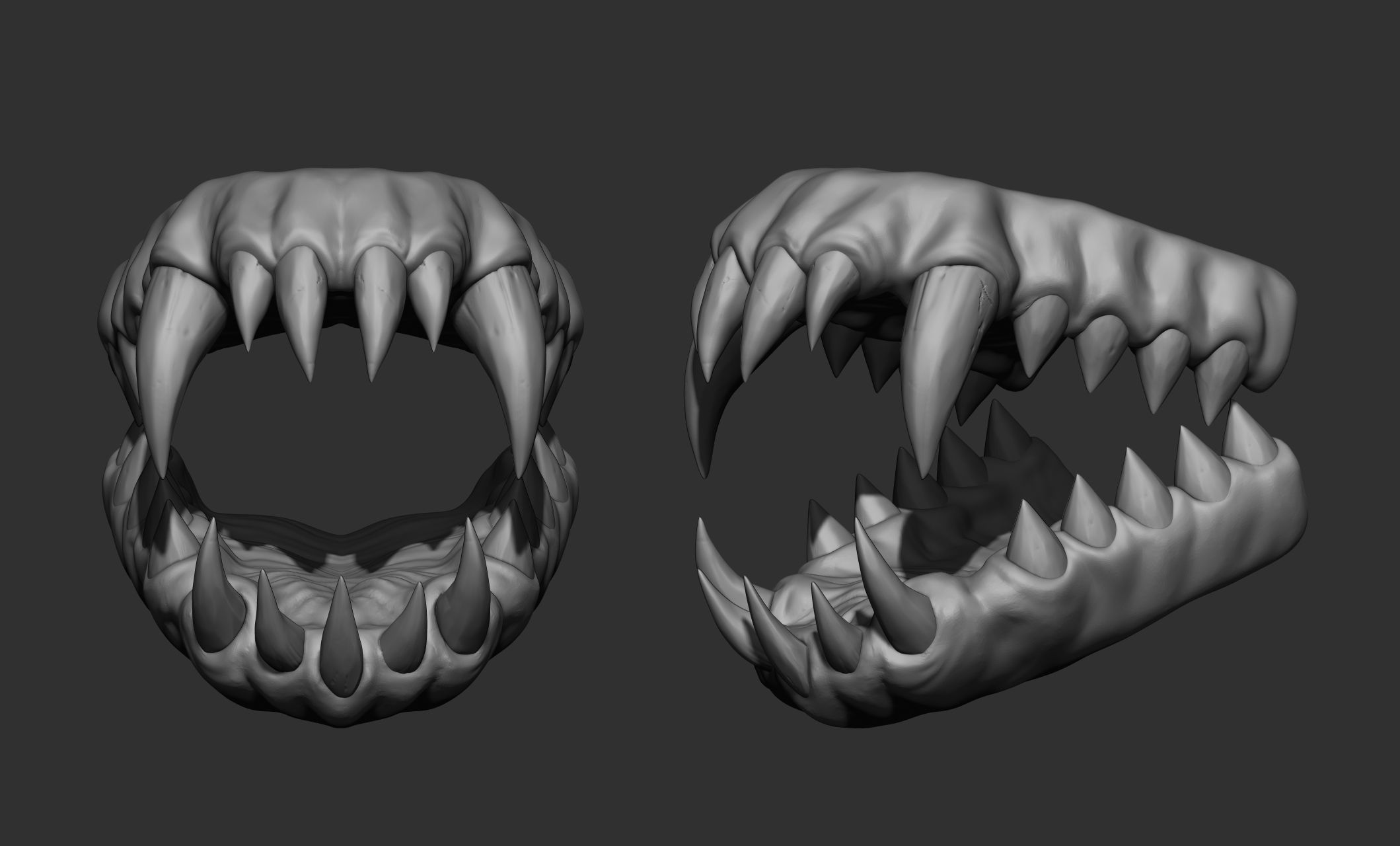 Creature Monster Teeth 3D model | CGTrader