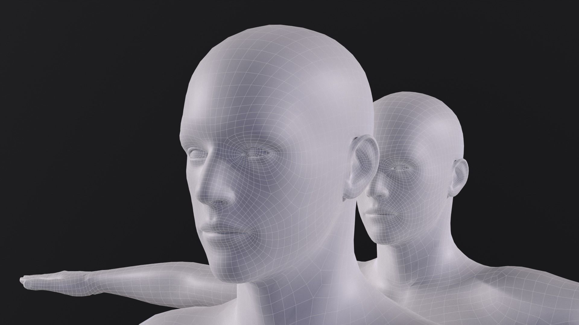 3D model Characters base mesh pack VR / AR / low-poly | CGTrader