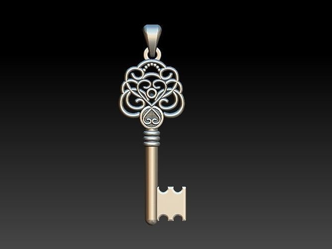 Key Chave Pendant 3D model 3D printable | CGTrader