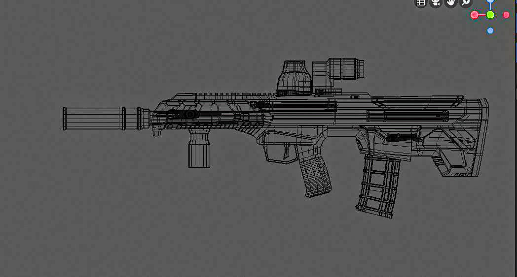 3D model MDR Rifle VR / AR / low-poly | CGTrader