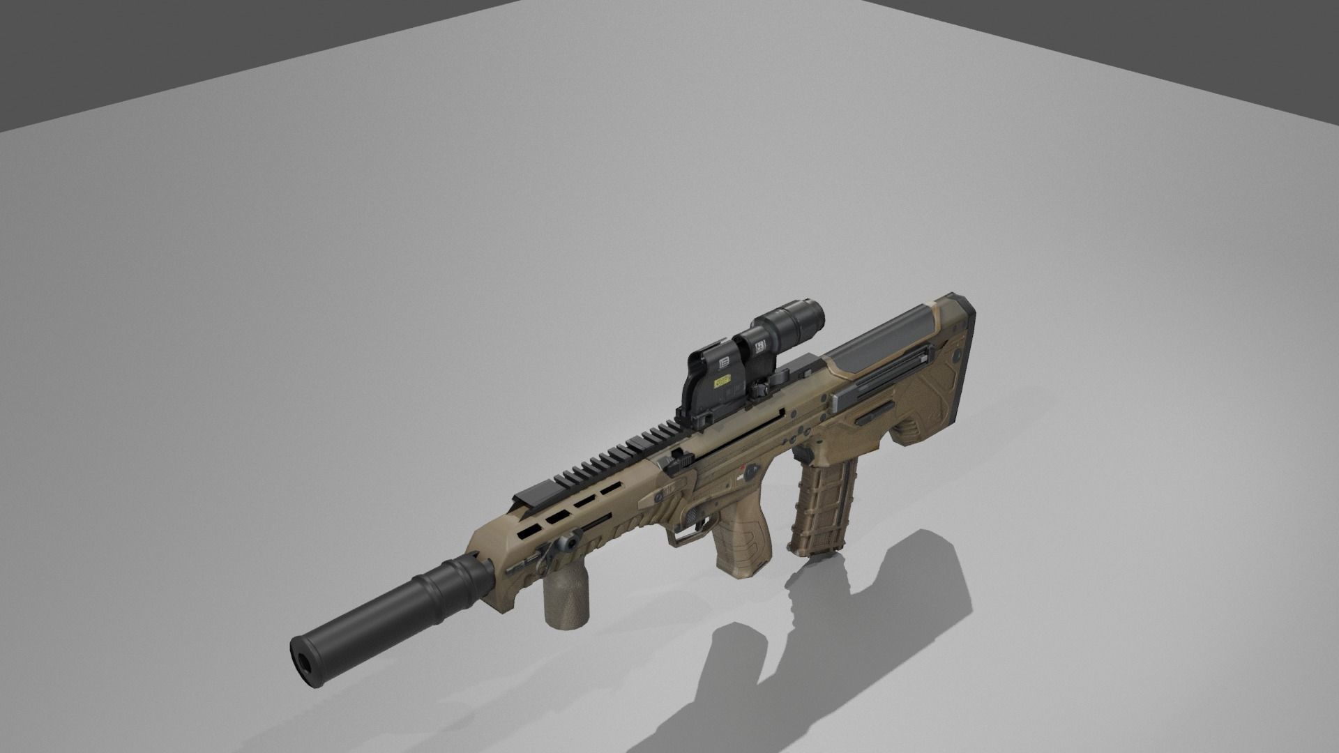 3D model MDR Rifle VR / AR / low-poly | CGTrader