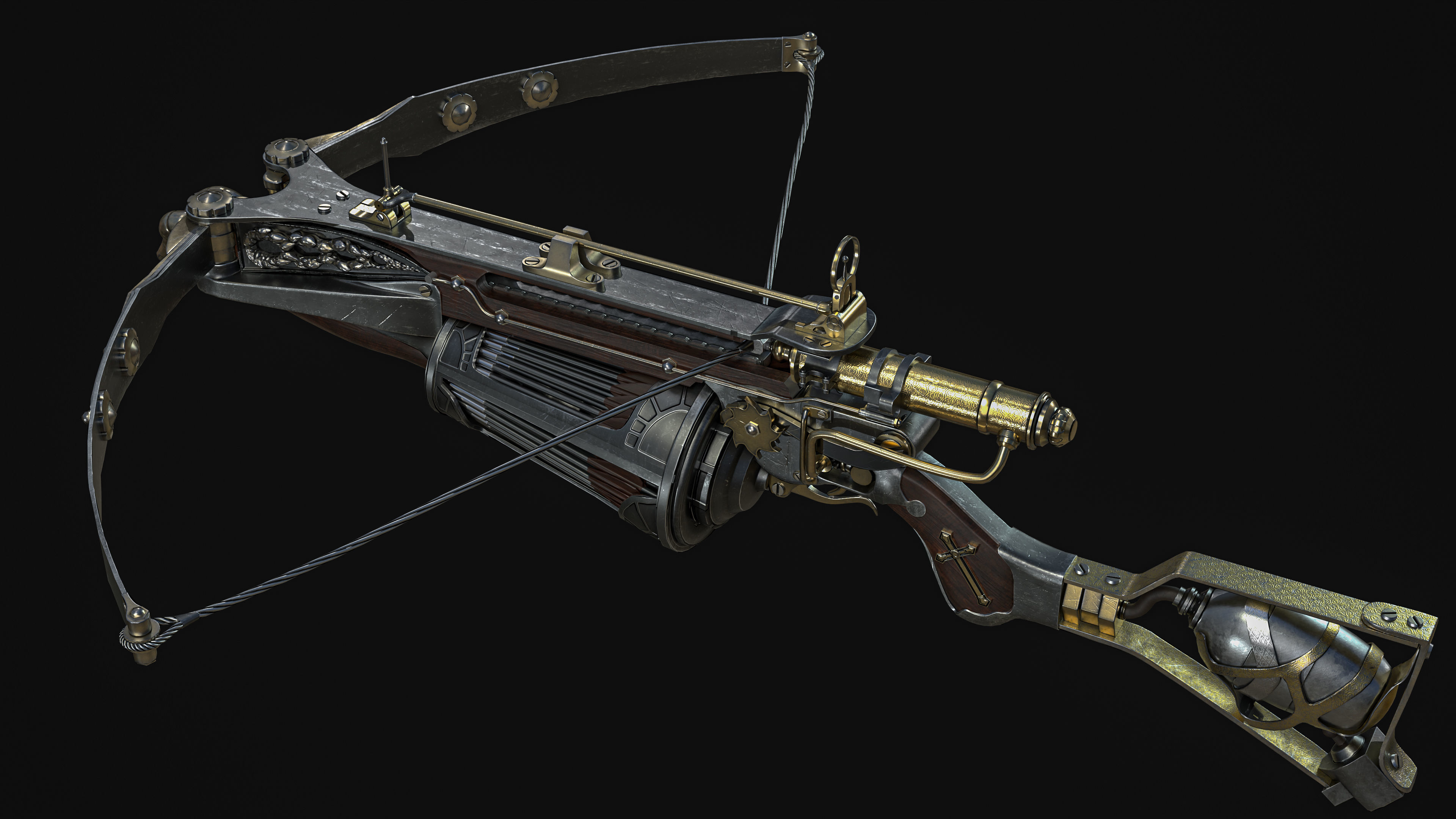 3D model Van Helsing Crossbow VR / AR / low-poly | CGTrader