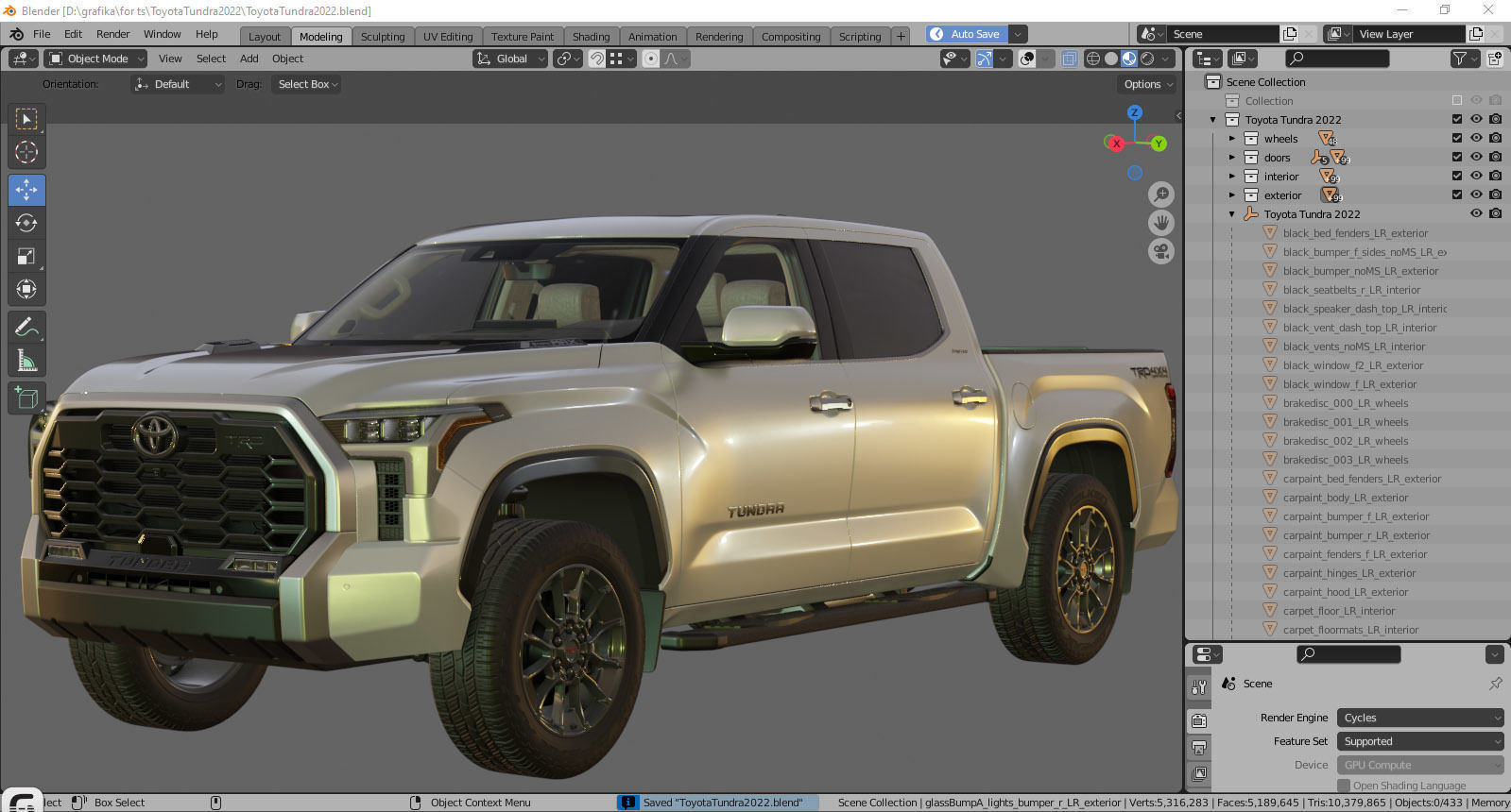 Toyota Tundra 2022 3D model | CGTrader
