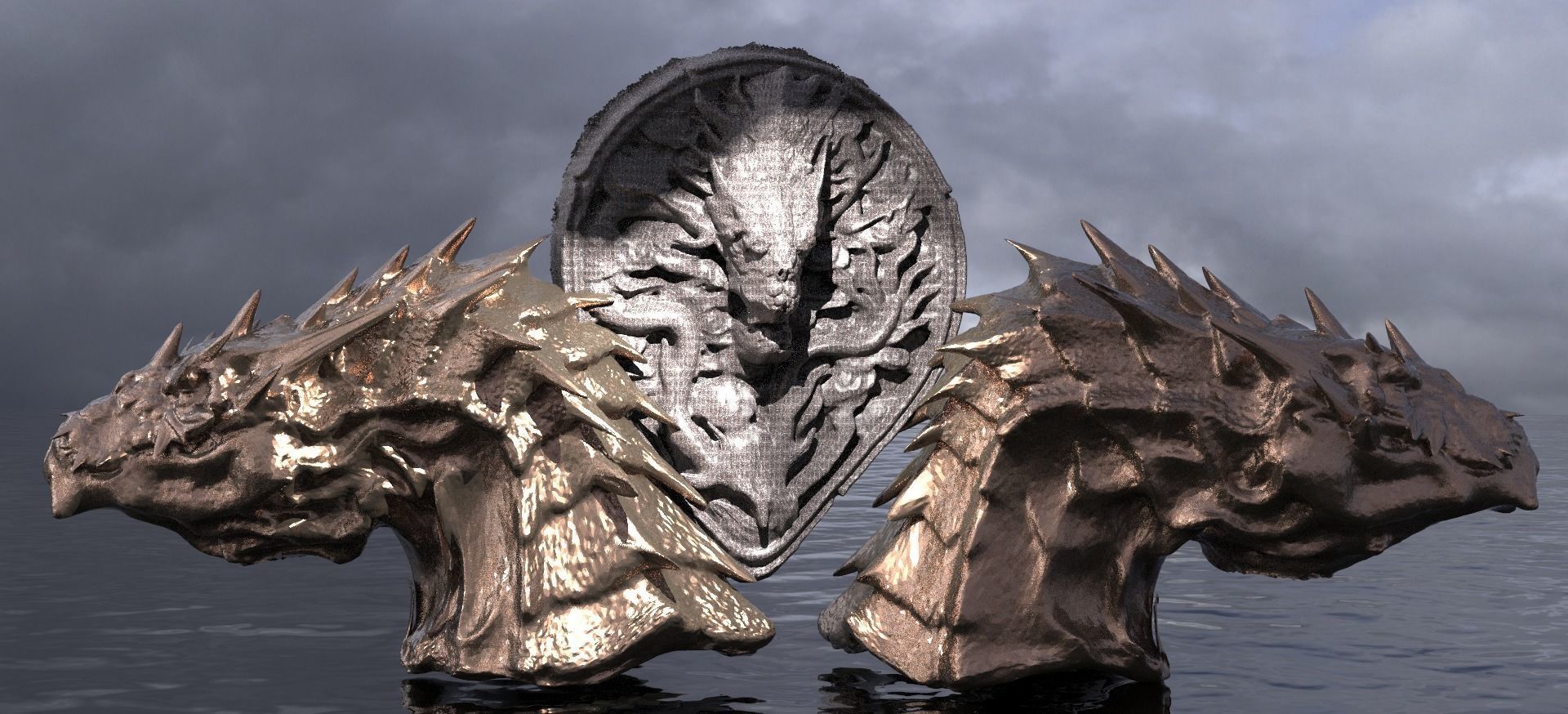 Great Wyvern Head Collection 1 3D model | CGTrader
