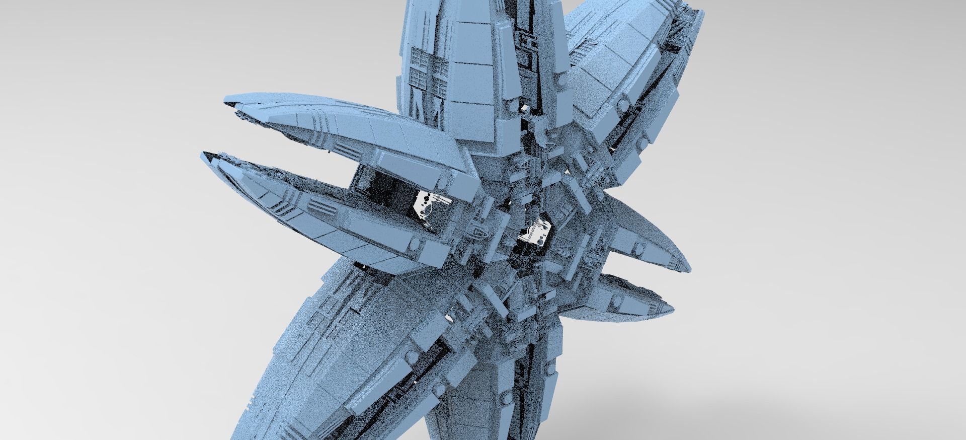 Star Flower Ship design 5 3D model | CGTrader