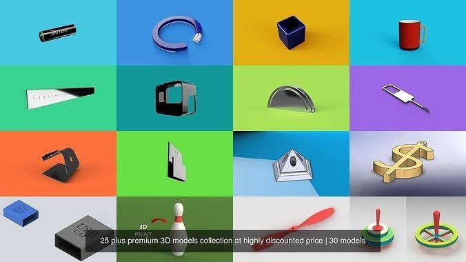 25 plus premium 3D models collection at highly discounted price | CGTrader