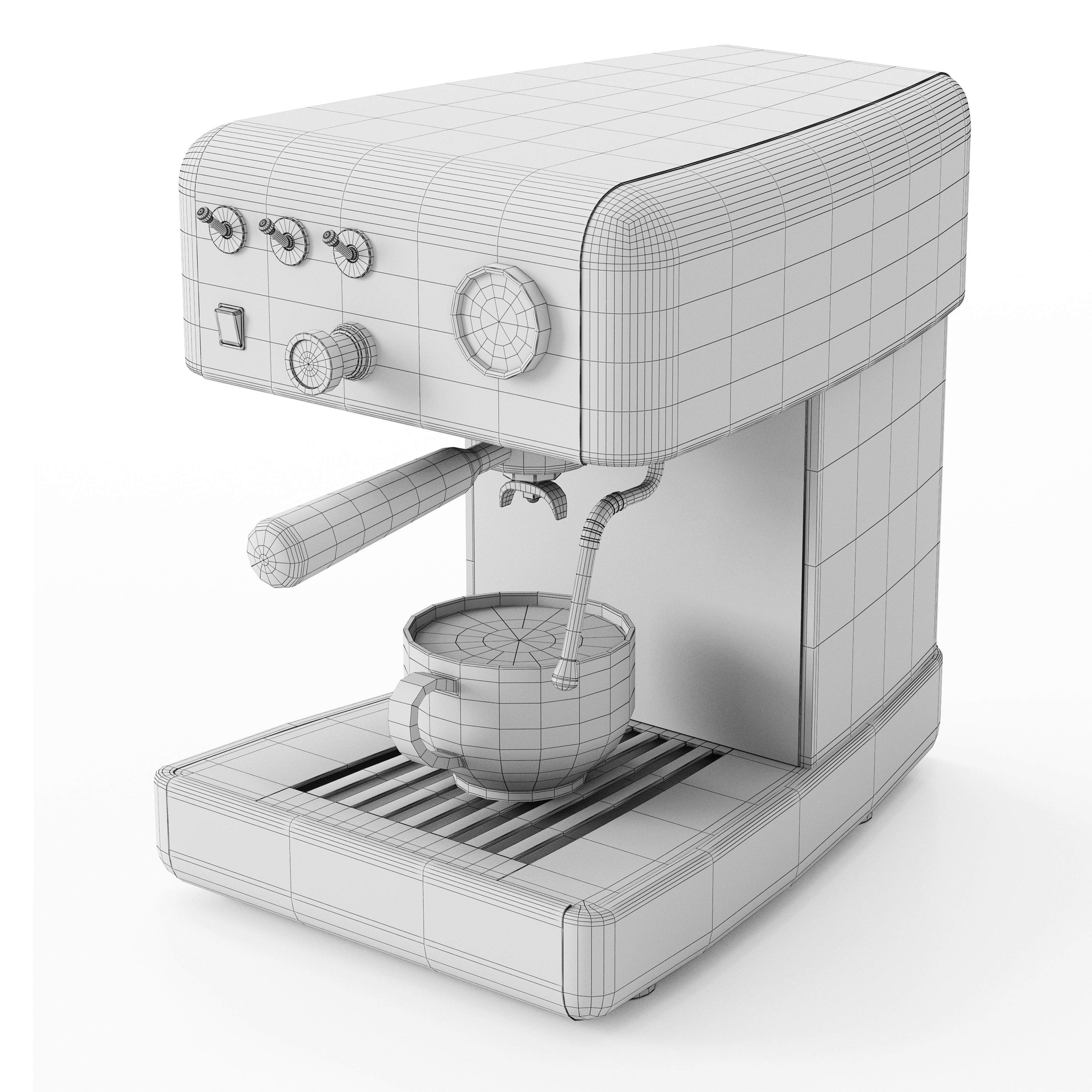 Espresso Coffee Machine 02 3D model | CGTrader