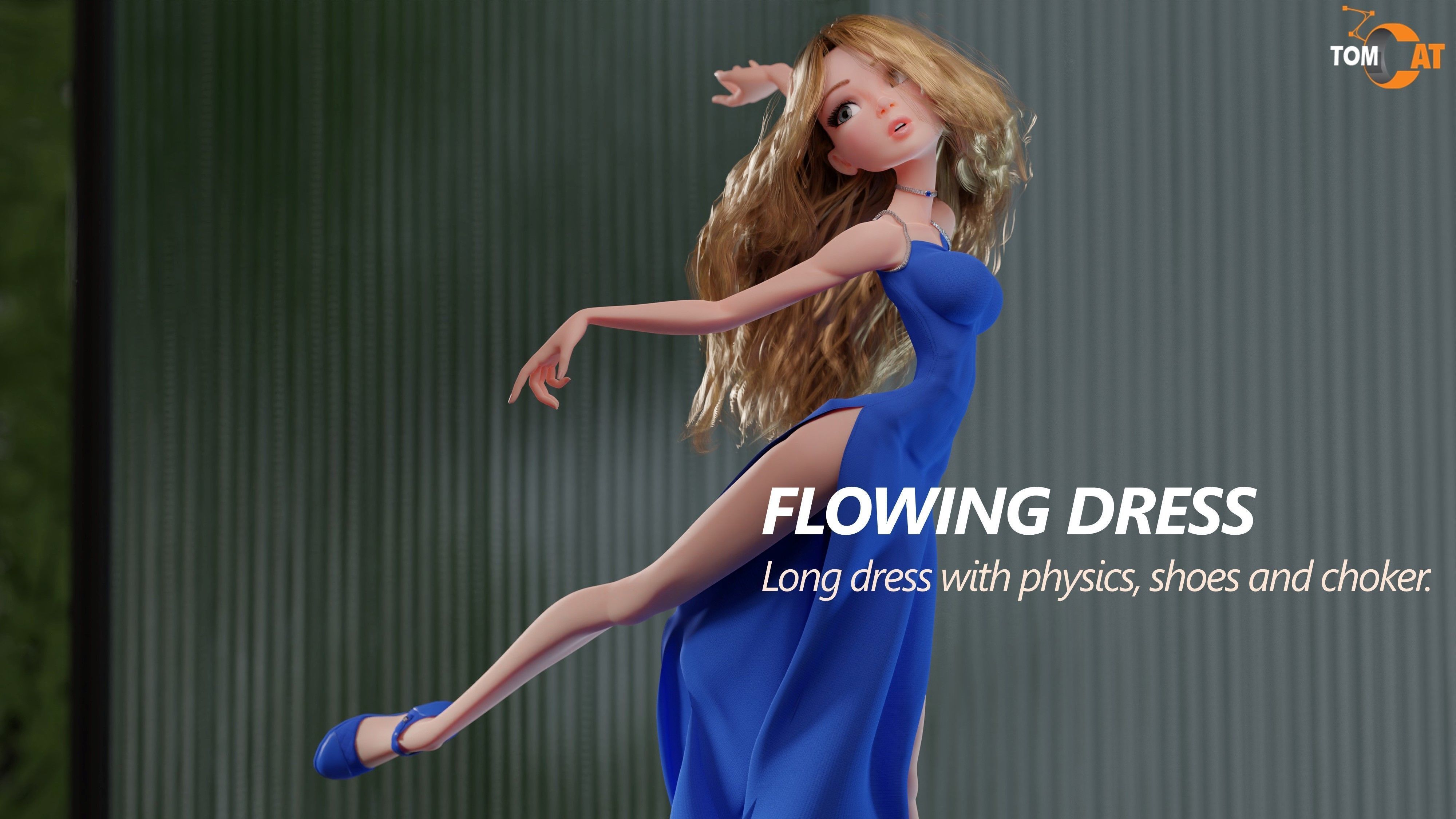 3D model Anika Rigged woman for Blender VR / AR / low-poly | CGTrader