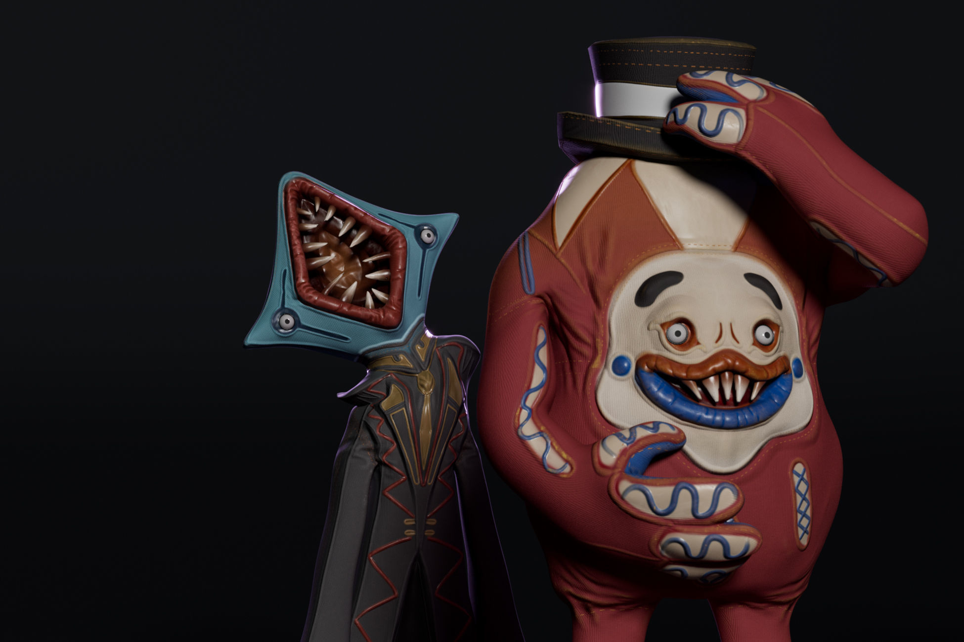 3D model Horror Plush Toys - Spooky Mascot Creatures VR / AR / low-poly ...