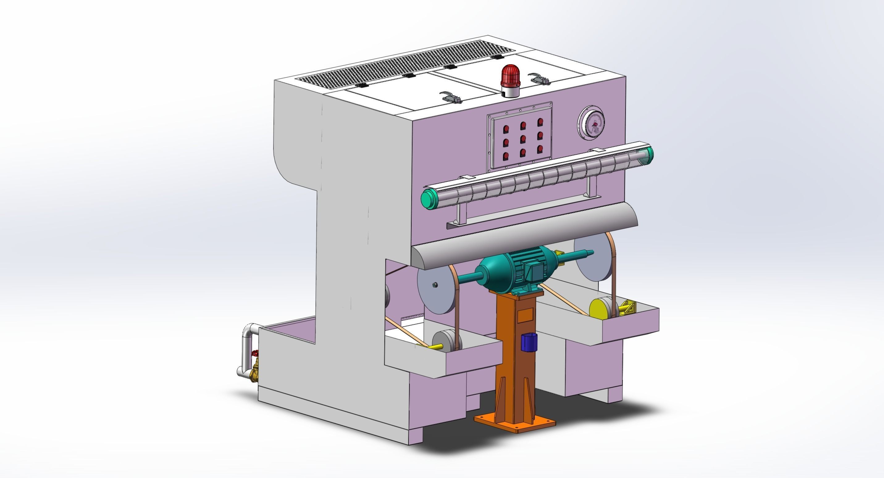 Wet dust removal machine 3D model | CGTrader