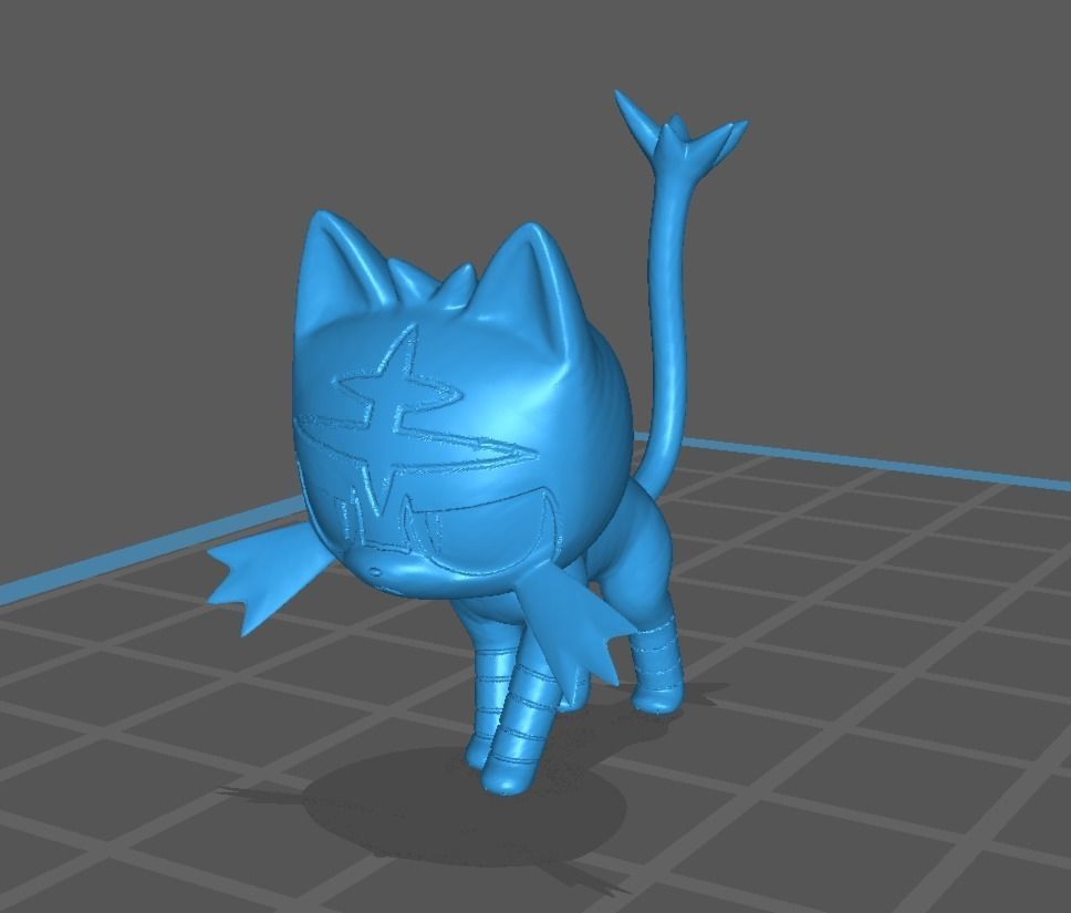 Litten pokemon 3D print model 3D model 3D printable | CGTrader