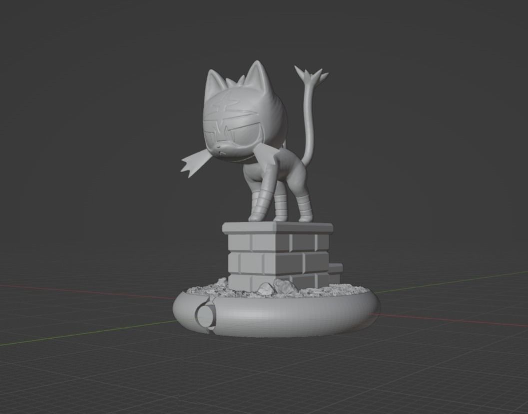 Litten pokemon 3D print model 3D model 3D printable | CGTrader