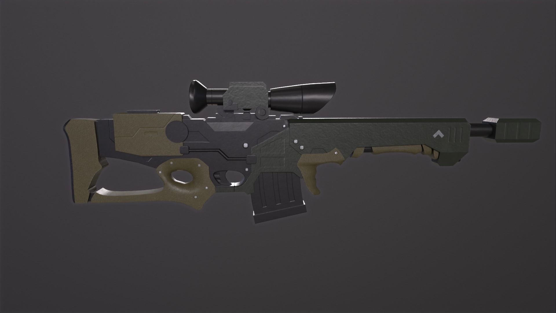 3D model Sniper Rifle VR / AR / low-poly | CGTrader