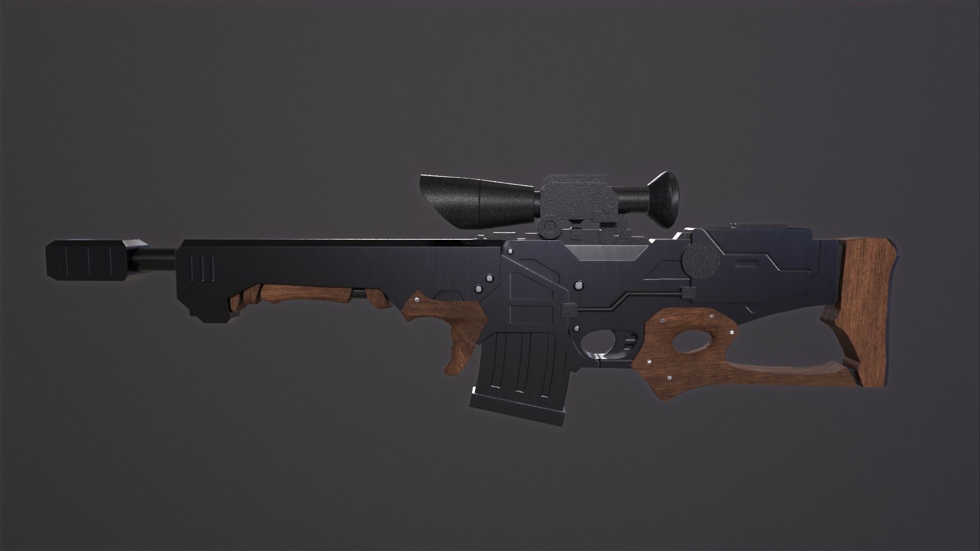 3D model Sniper Rifle VR / AR / low-poly | CGTrader