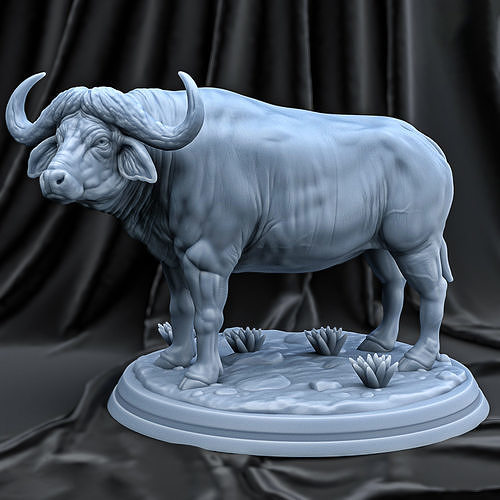 CAPE BUFFALO 3D model 3D printable | CGTrader