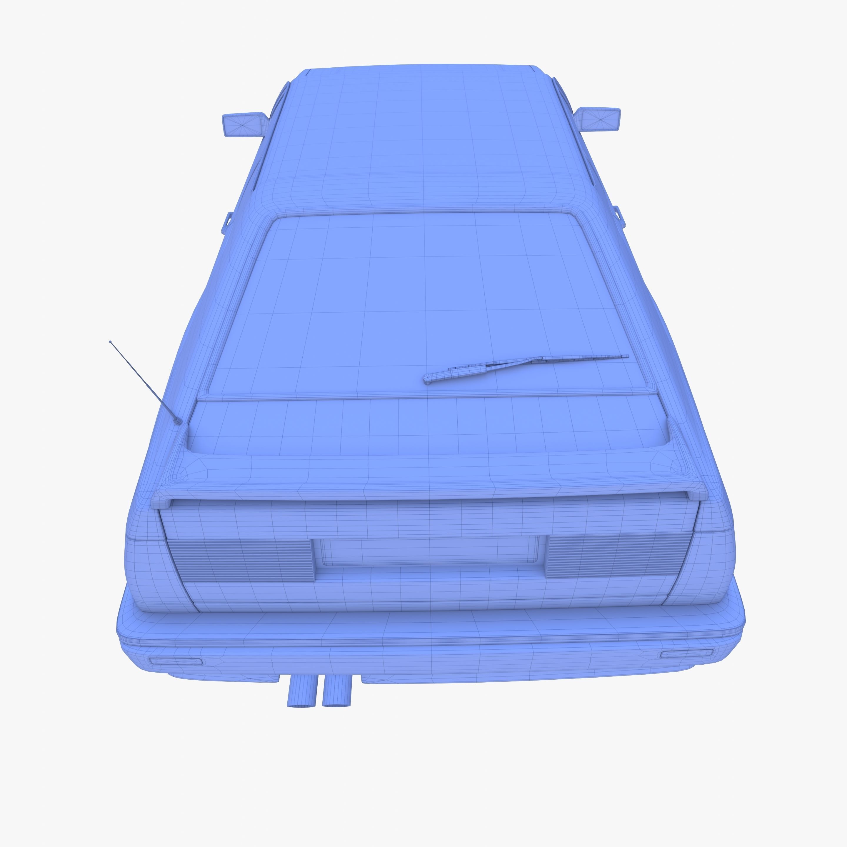 Generic 80s Coupe with interior 3D model | CGTrader