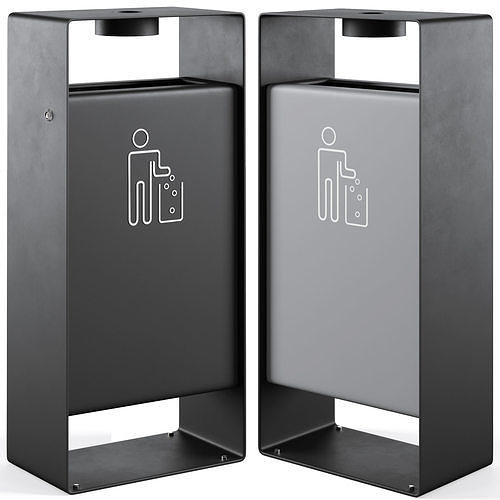 Litter bin Radium by mmcite 3D model | CGTrader