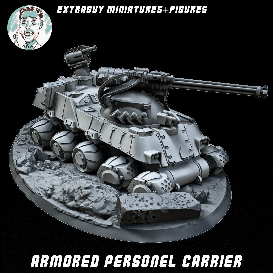 Battle APC 55mm 3D model 3D printable | CGTrader