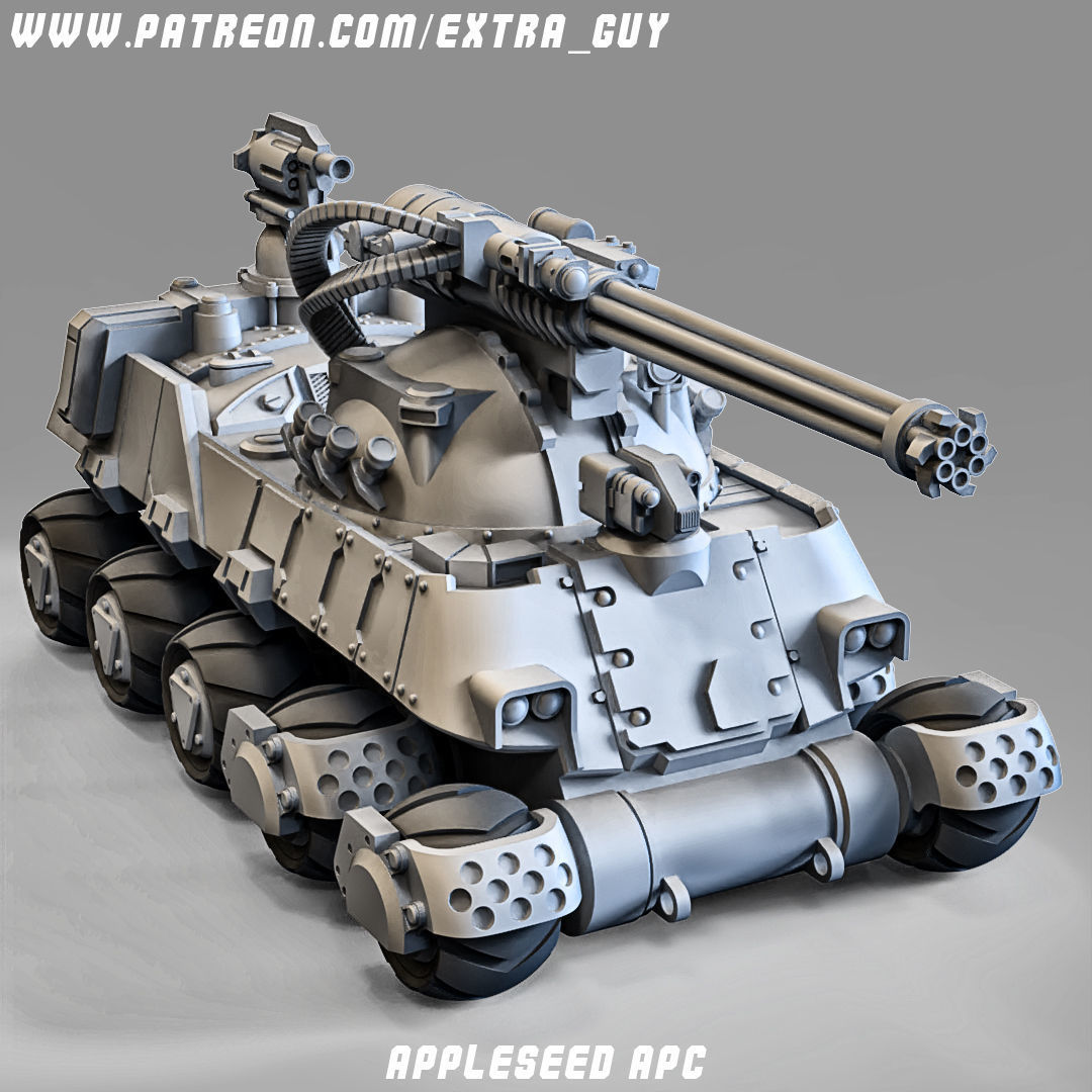 Battle APC 70mm 3D model 3D printable | CGTrader